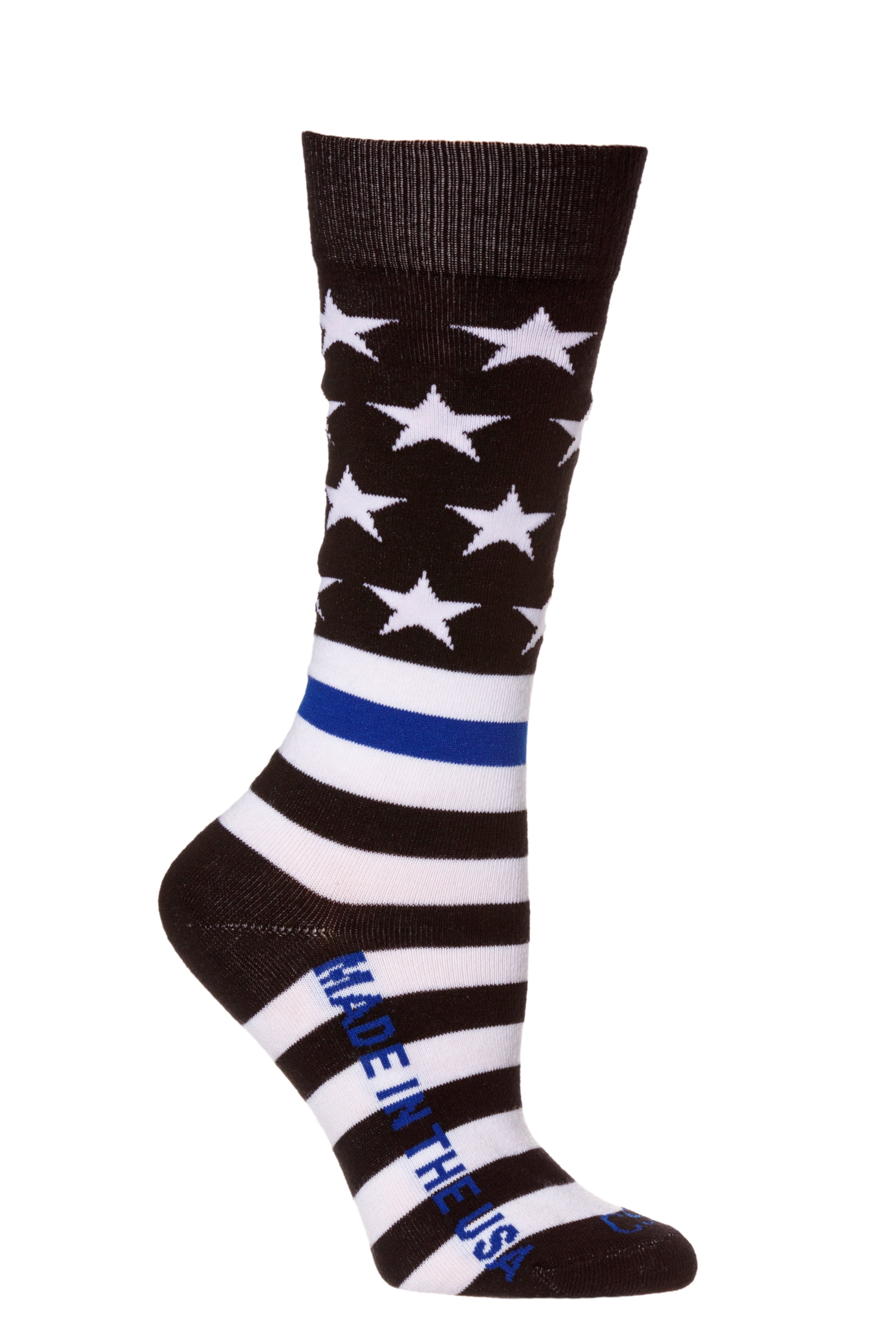 American Flag Dress Sock Police Edition Made In the USA - Walmart.com