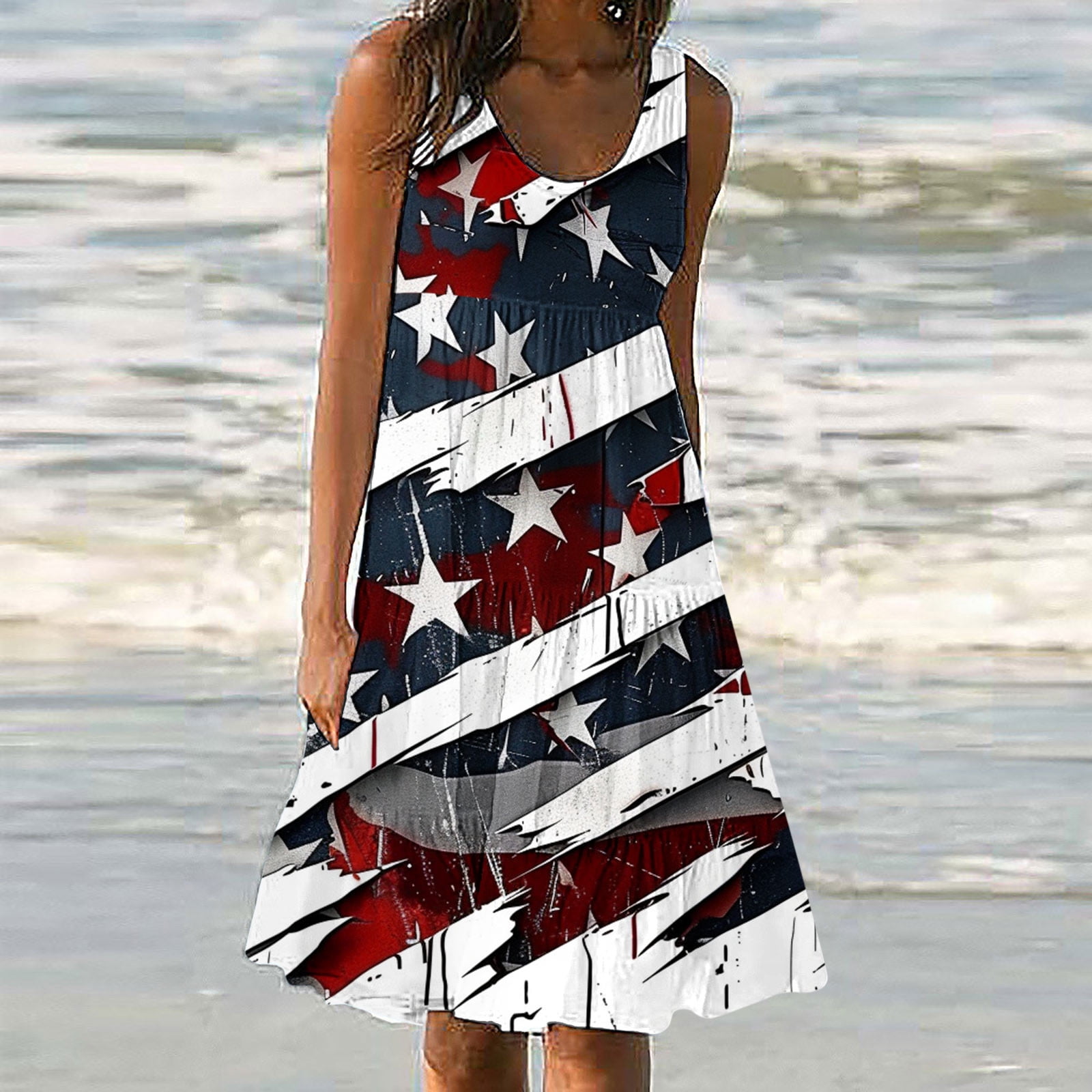 American Flag Dress Women 4th of July Outfits for Women Dress Beach ...