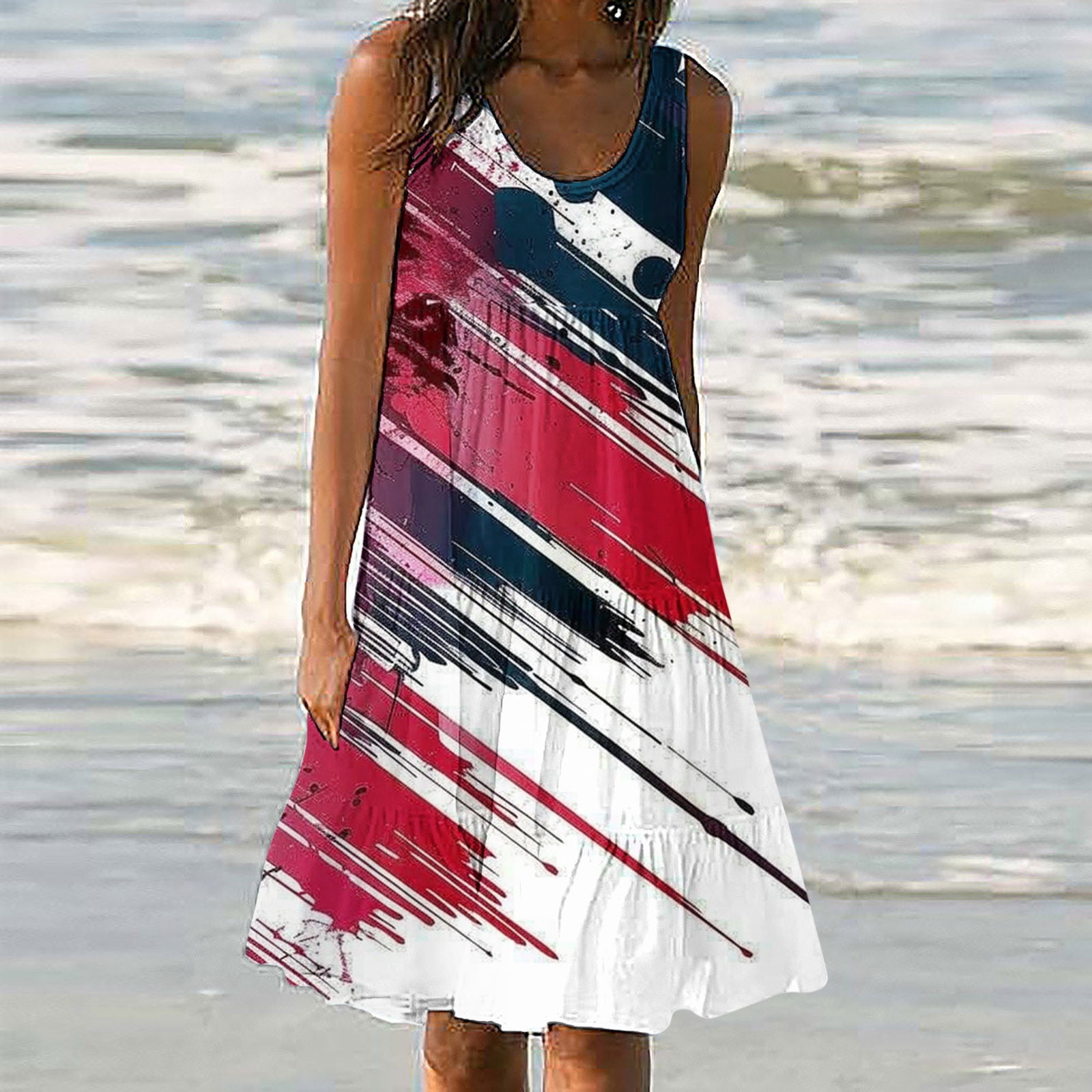American Flag Dress Women 4th of July Outfits for Women Dress Beach ...