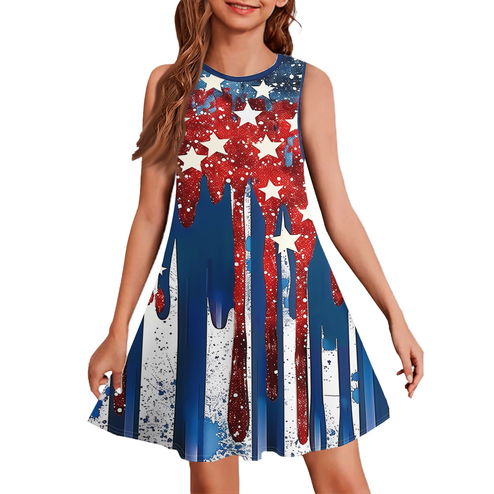 American Flag Dresses for Girls Patriotic 4th of July Dresses ...