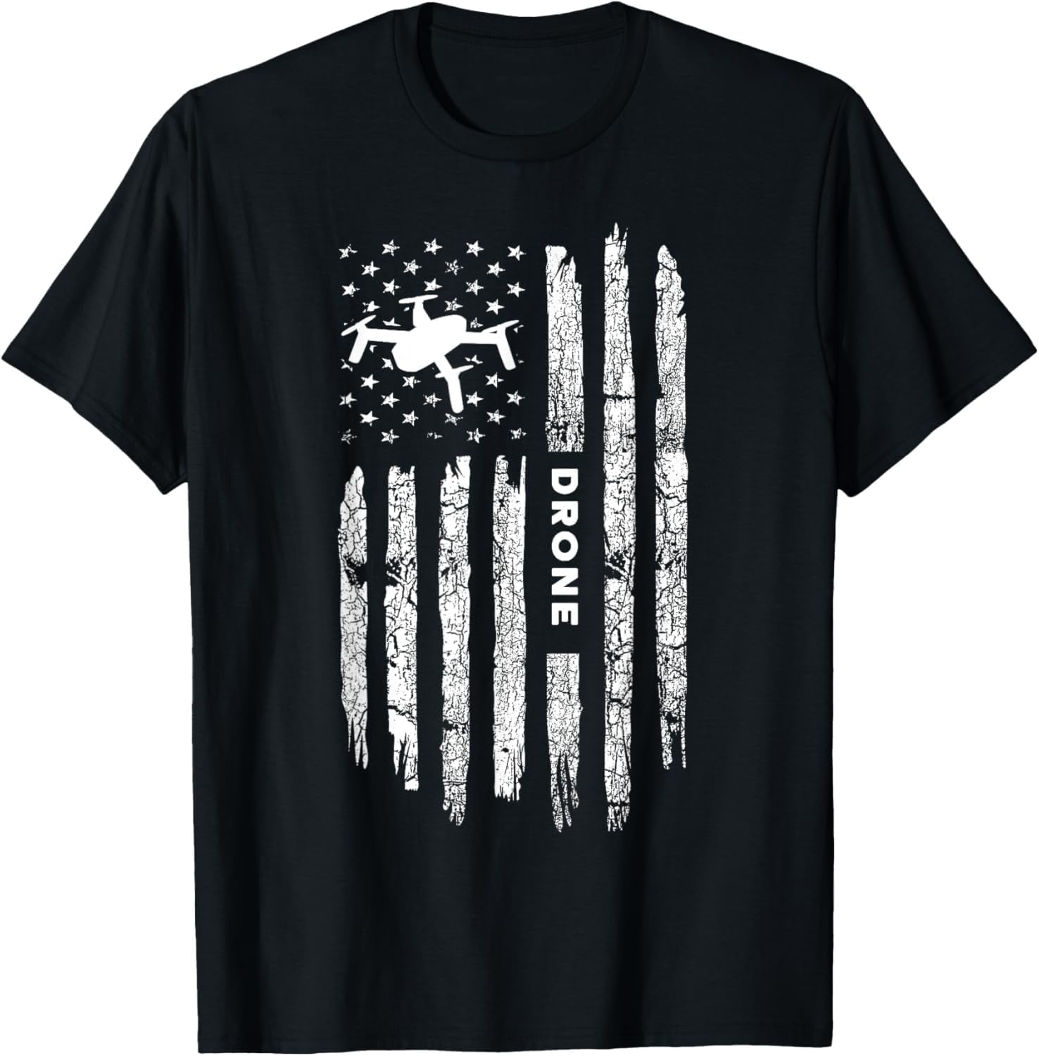 American Flag Drone Clothing - Drone Pilot Vintage Drone T-Shirt men ...