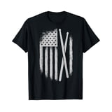 American Flag Drumsticks USA Drummers Vintage Drum Sticks T-Shirt ...