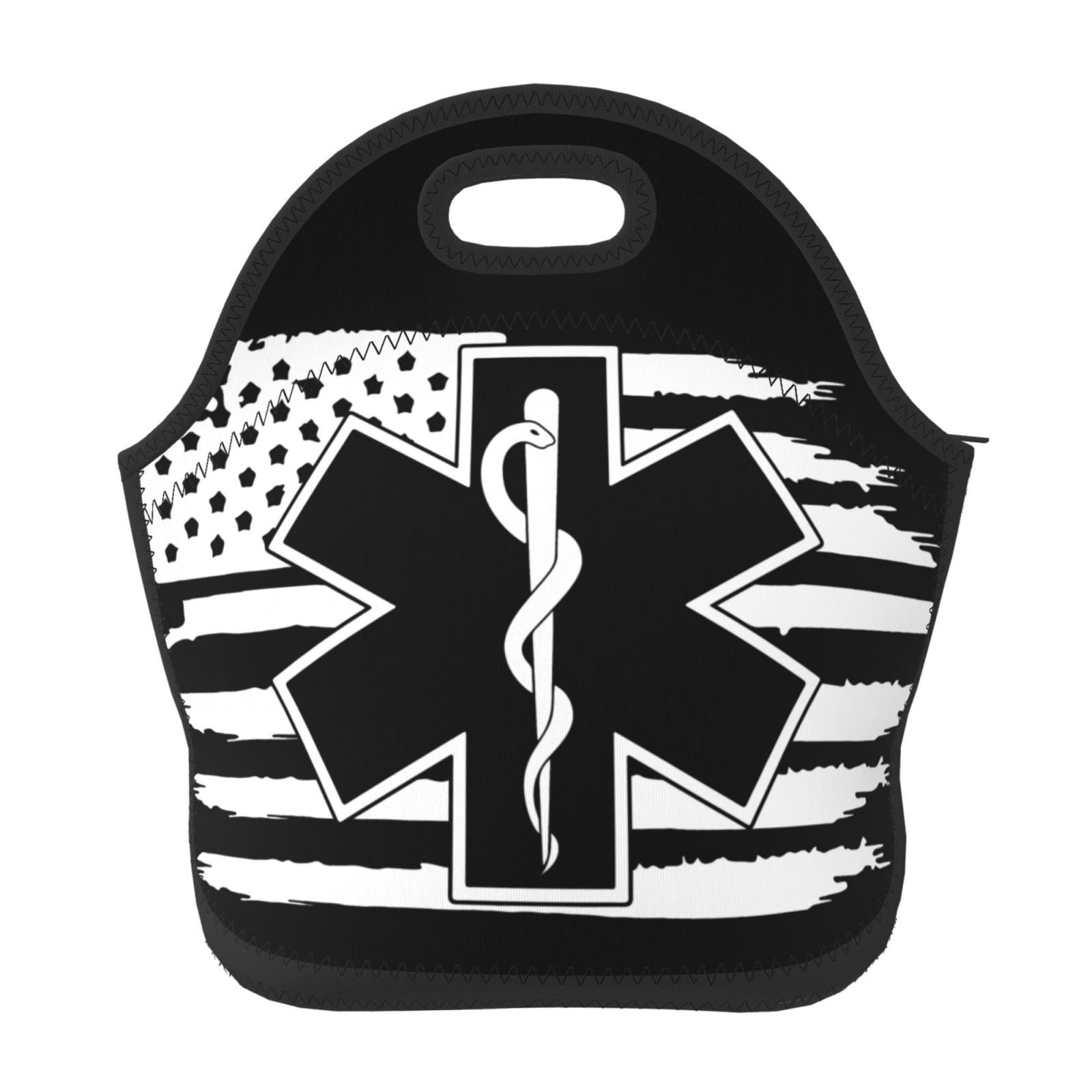 American Flag EMS Star of Life EMT Paramedic Medic Insulated Neoprene ...