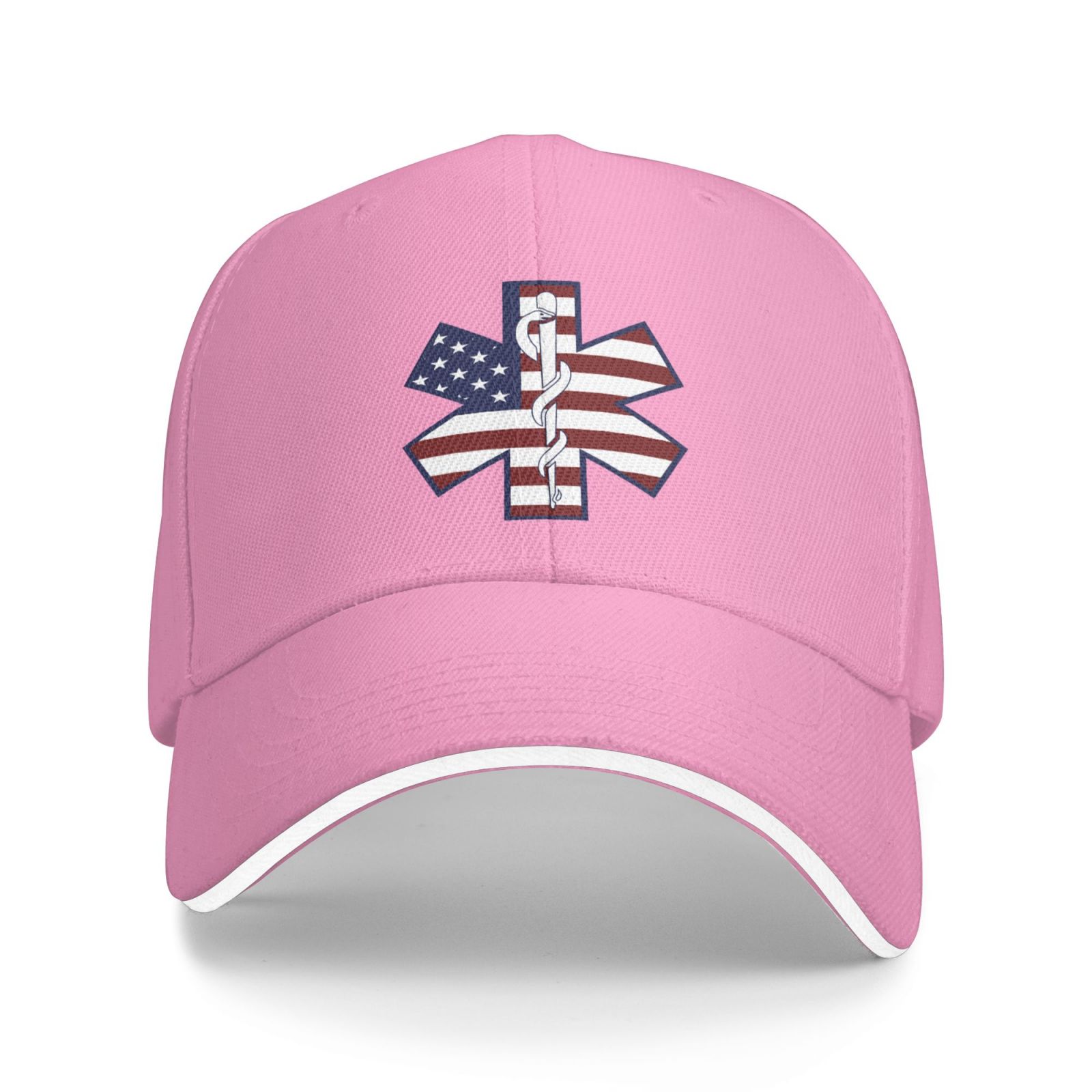 American Flag EMS Star of Life EMT Paramedic Medic Sandwich Baseball ...