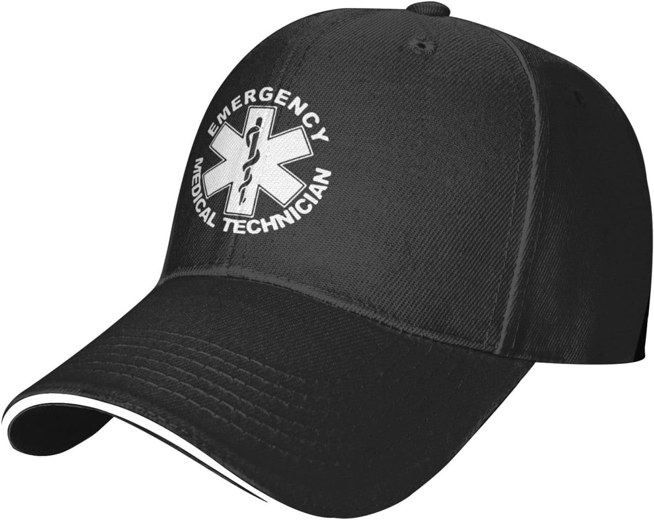 American Flag EMS Star of Life EMT Paramedic Medic Baseball Cap ...