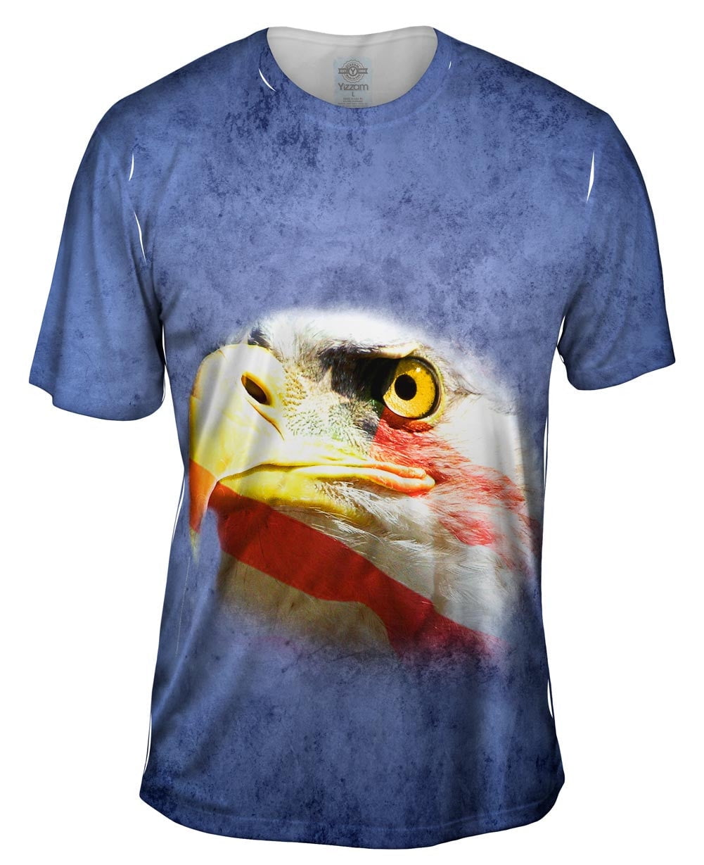 American Flag Eagle Face Mens T-Shirt All Over Print - Walmart.com