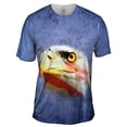 American Flag Eagle Face Mens T-Shirt All Over Print - Walmart.com