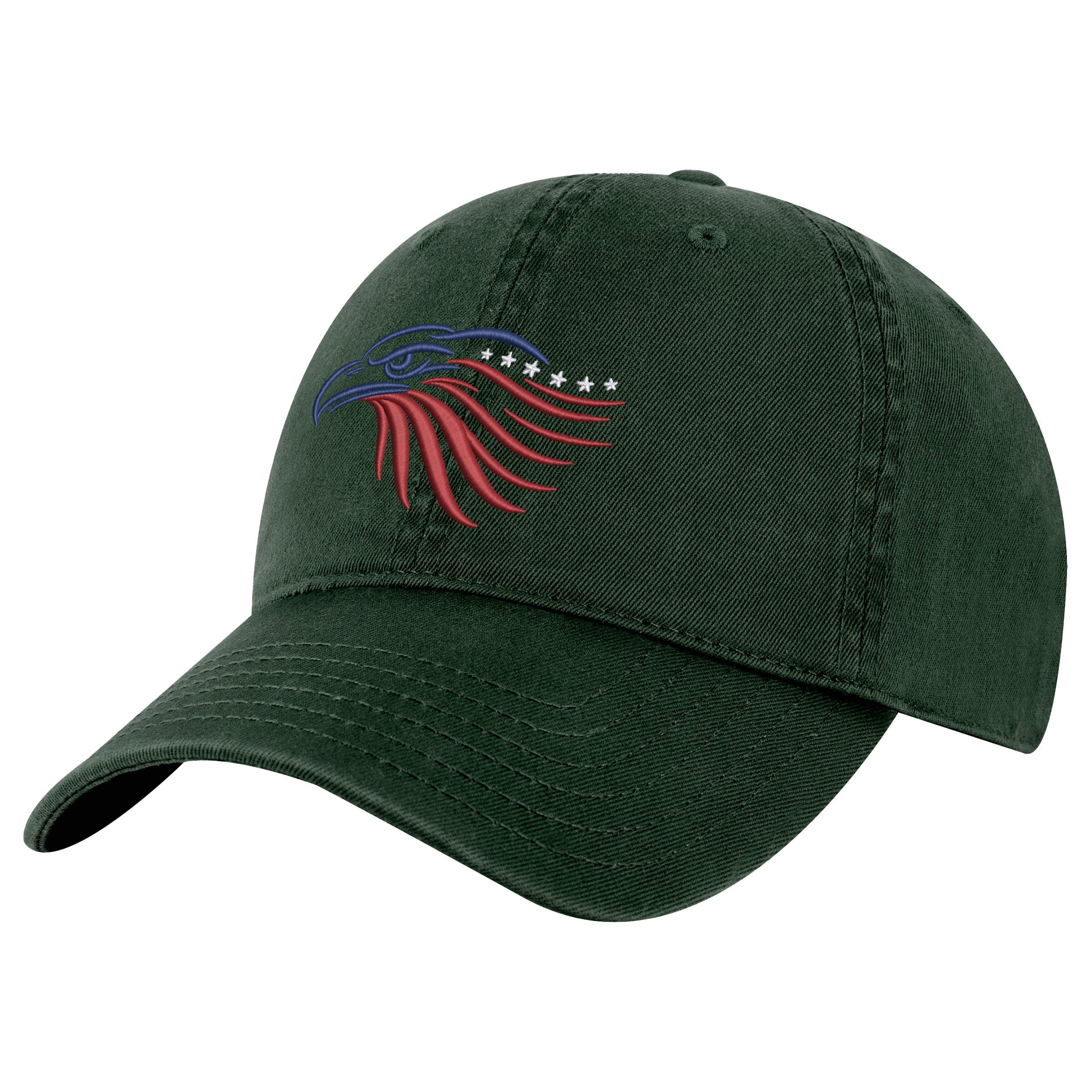 American Flag Eagle Hat – Bold Eagle Head Baseball Cap – Patriotic Dad ...