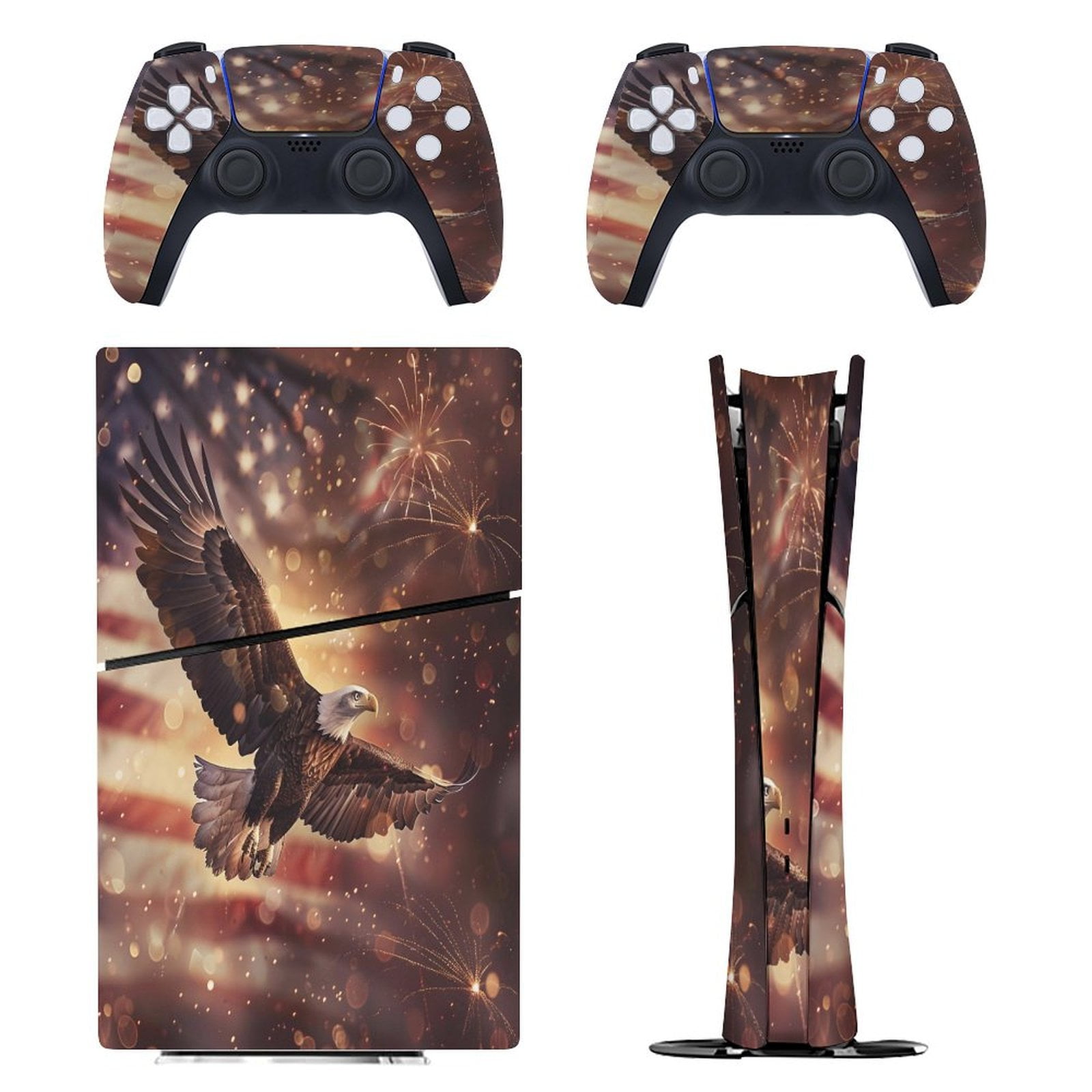 American Flag Eagle PS5/PS5 Pro/PS5 Slim Digital Disc Skin Sticker For ...