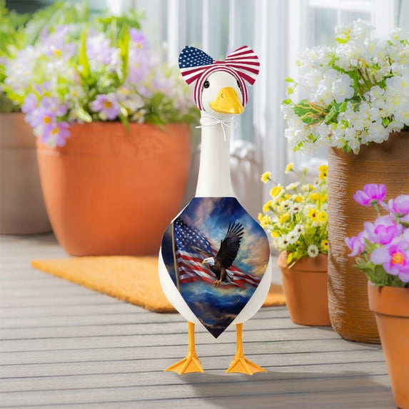 American Flag Eagle Print 17/23" Porch Goose Costume USA 250th ...