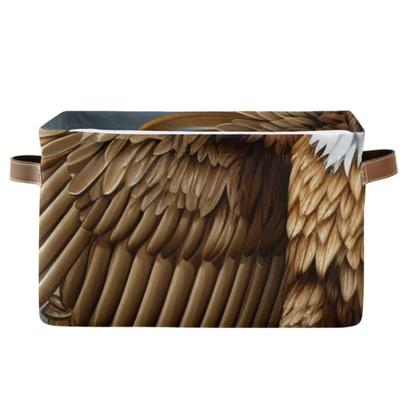 American Flag Eagle Storage Bins Baskets With Handles Storage Box ...