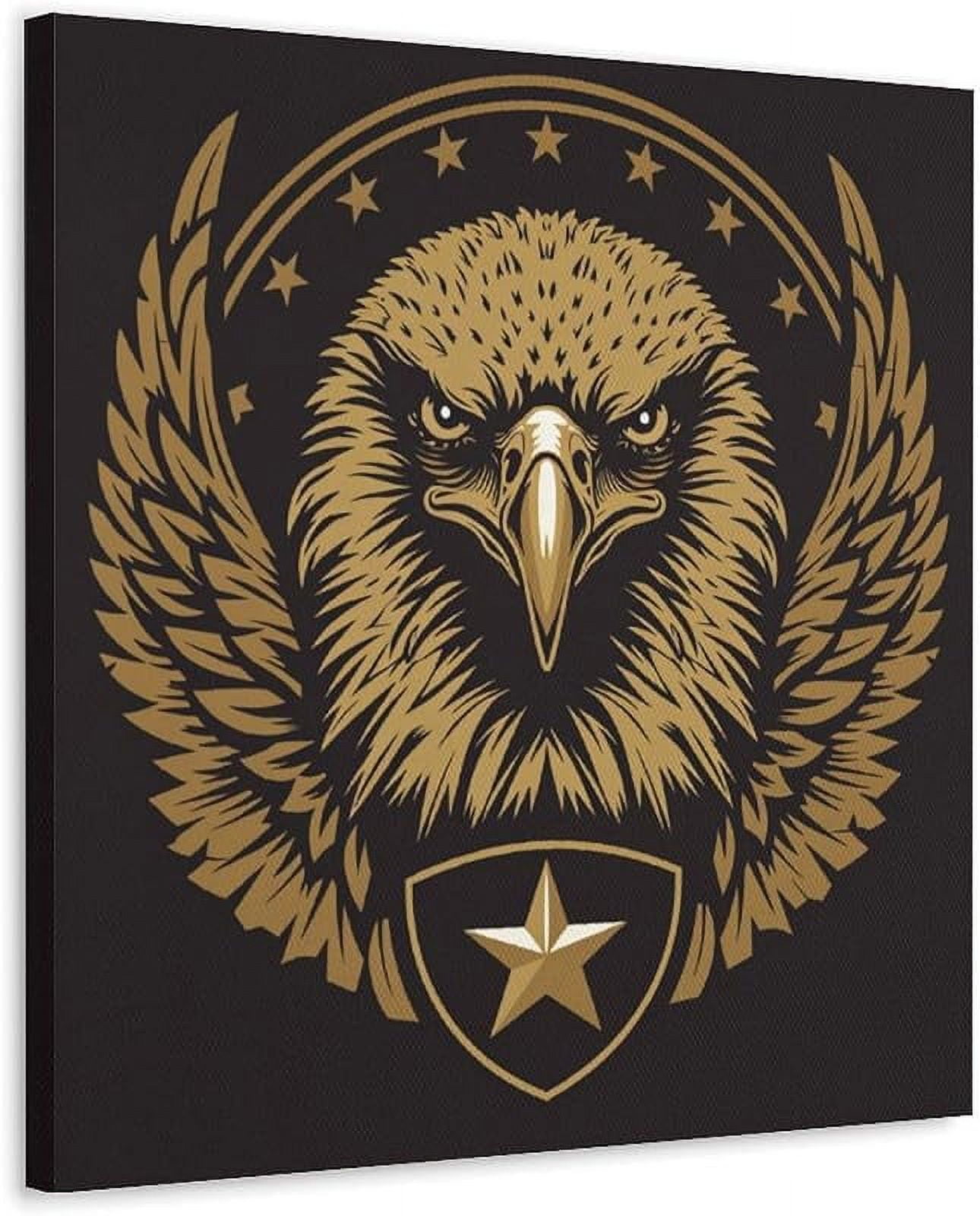 American Flag Eagle Wall Art American Patriotic Graffiti Stained Glass ...