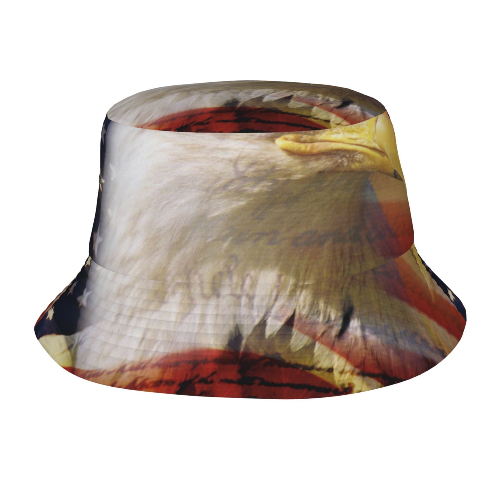 American Flag Eagles Bucket Hat,Packable Sun Cap,Max Protection For Uva ...