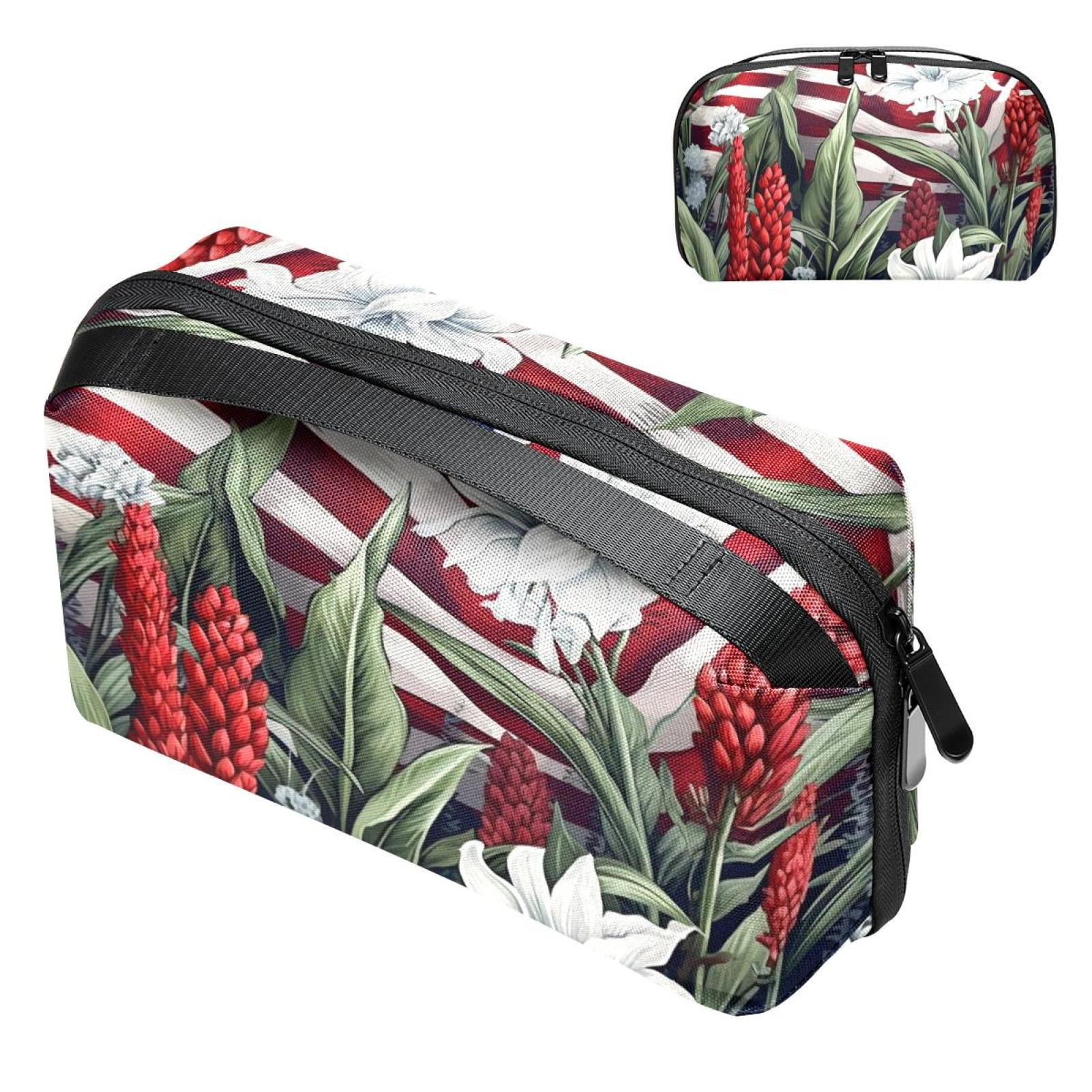 American Flag Electronic Organizer Travel Case, Waterproof Oxford Cloth ...