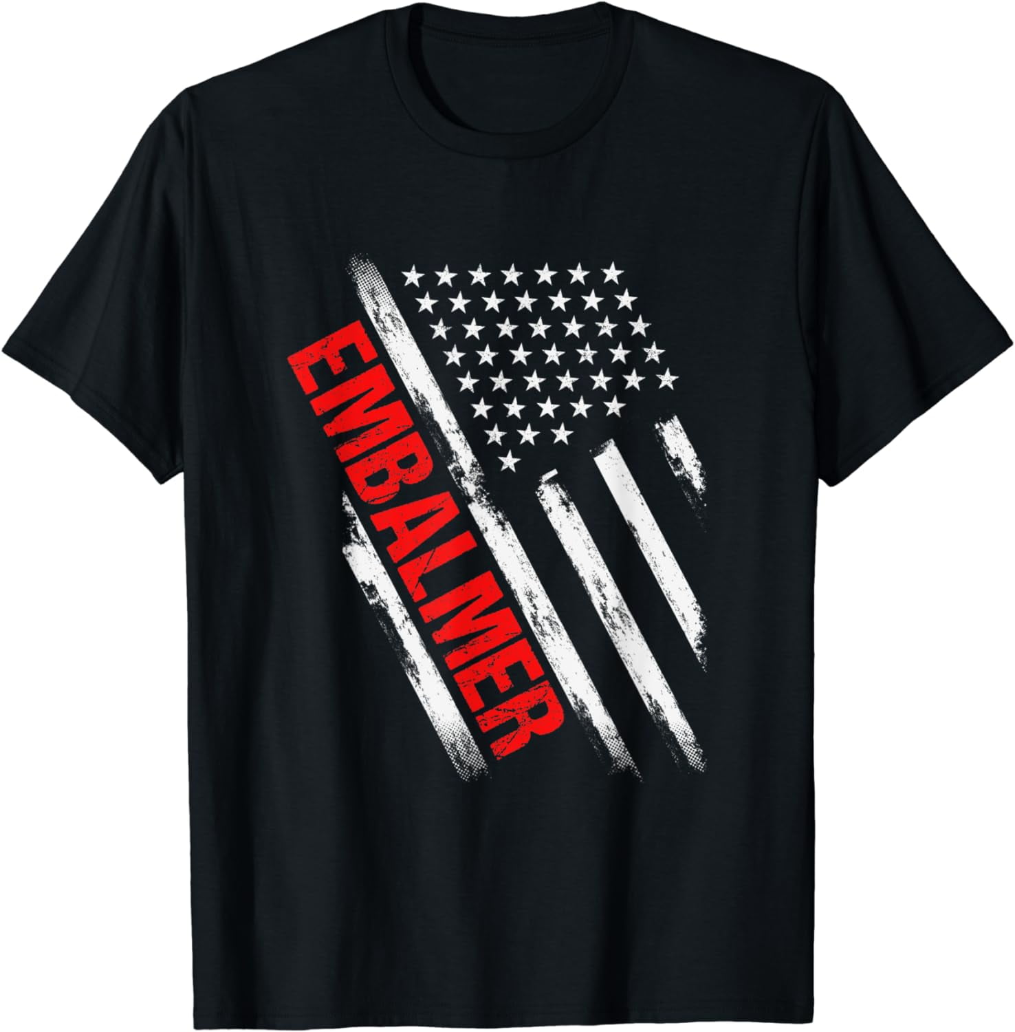American Flag Embalmer Embalming Mortuary Mortician Gift T-Shirt ...
