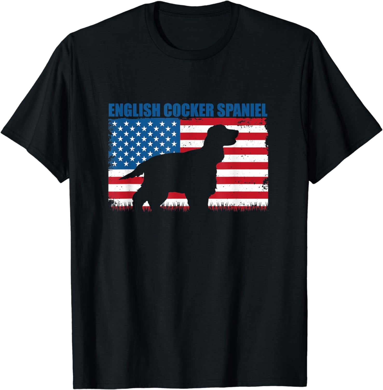American Flag English Cocker Spaniel T-Shirt - Walmart.com