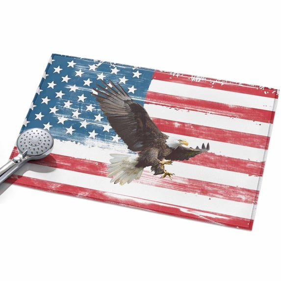 American Flag Entryway Rug 2x3ft Washable Non Slip Bathroom Rug Low ...
