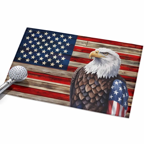 American Flag Entryway Rug 2x3ft Washable Non Slip Bathroom Rug Low ...