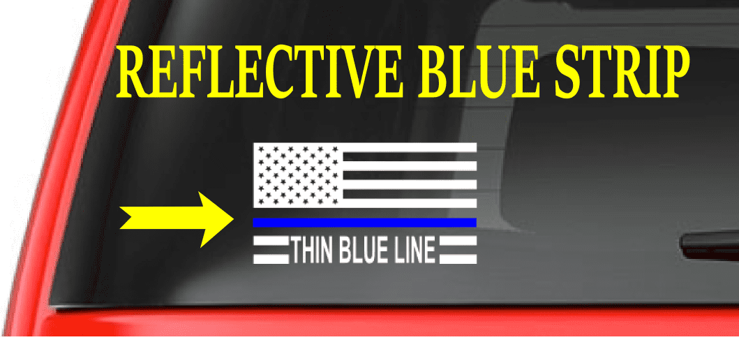 American Flag (F14) Thin Blue Line Cop Police Sheriff Trooper Vinyl ...