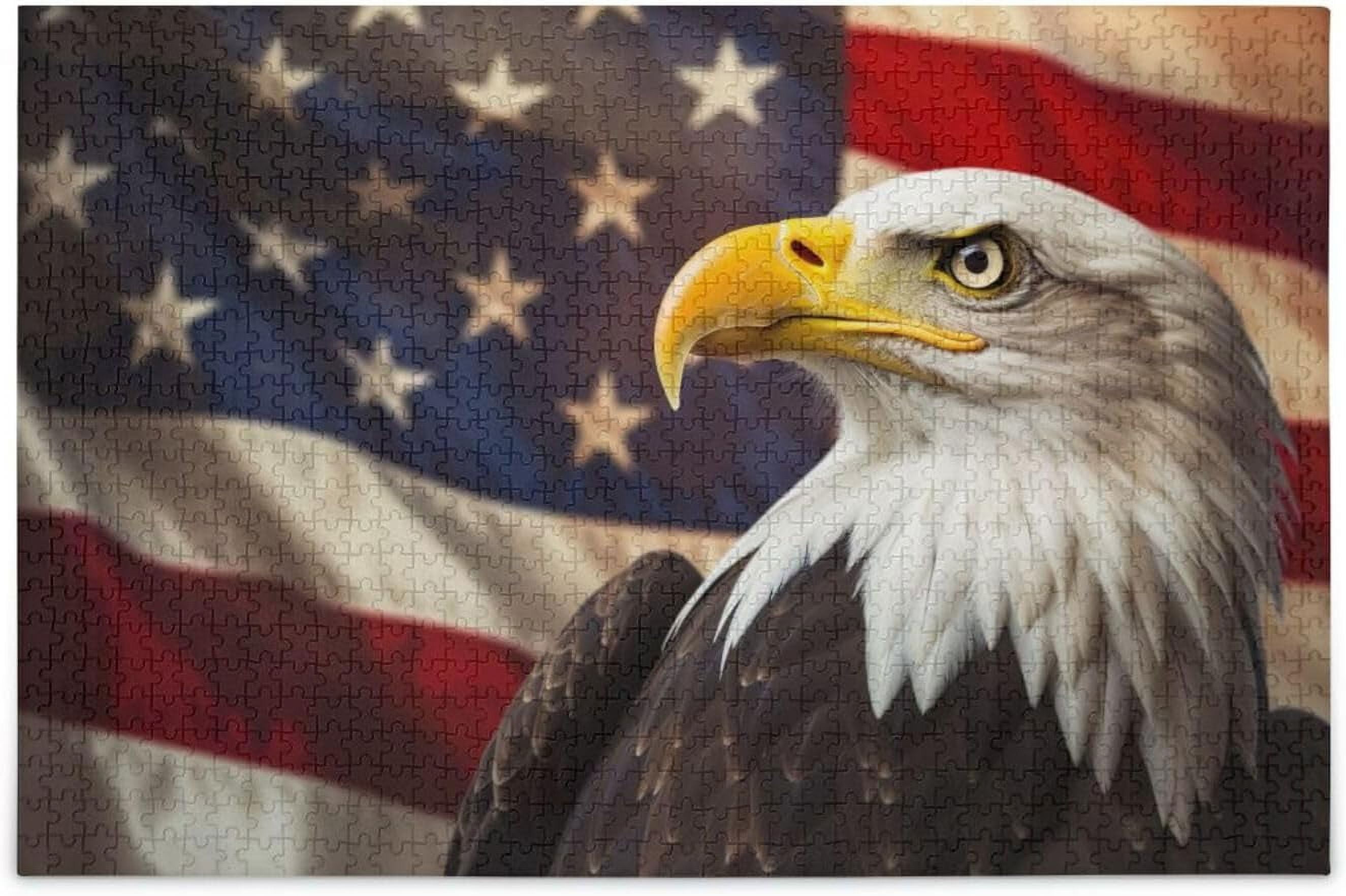 American Flag Falcon Puzzles for Adults 1000 Pieces, Fun Puzzles for ...