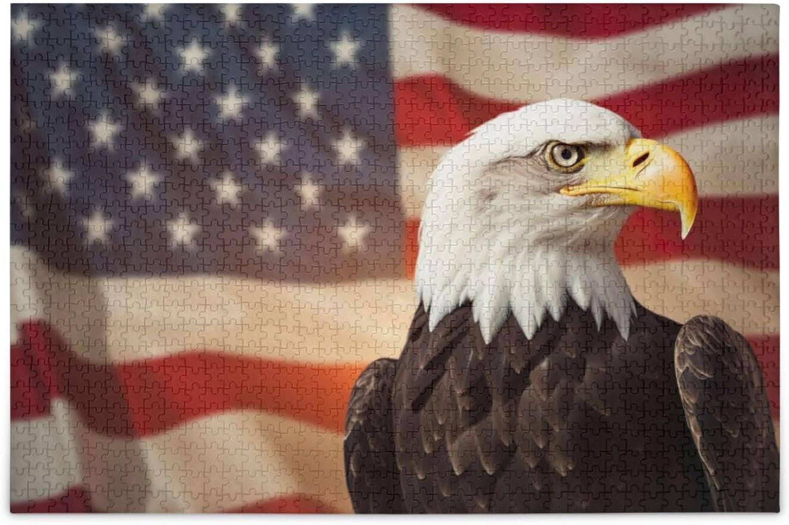 American Flag Falcon Puzzles for Adults 500 Pieces, Fun Puzzles for ...
