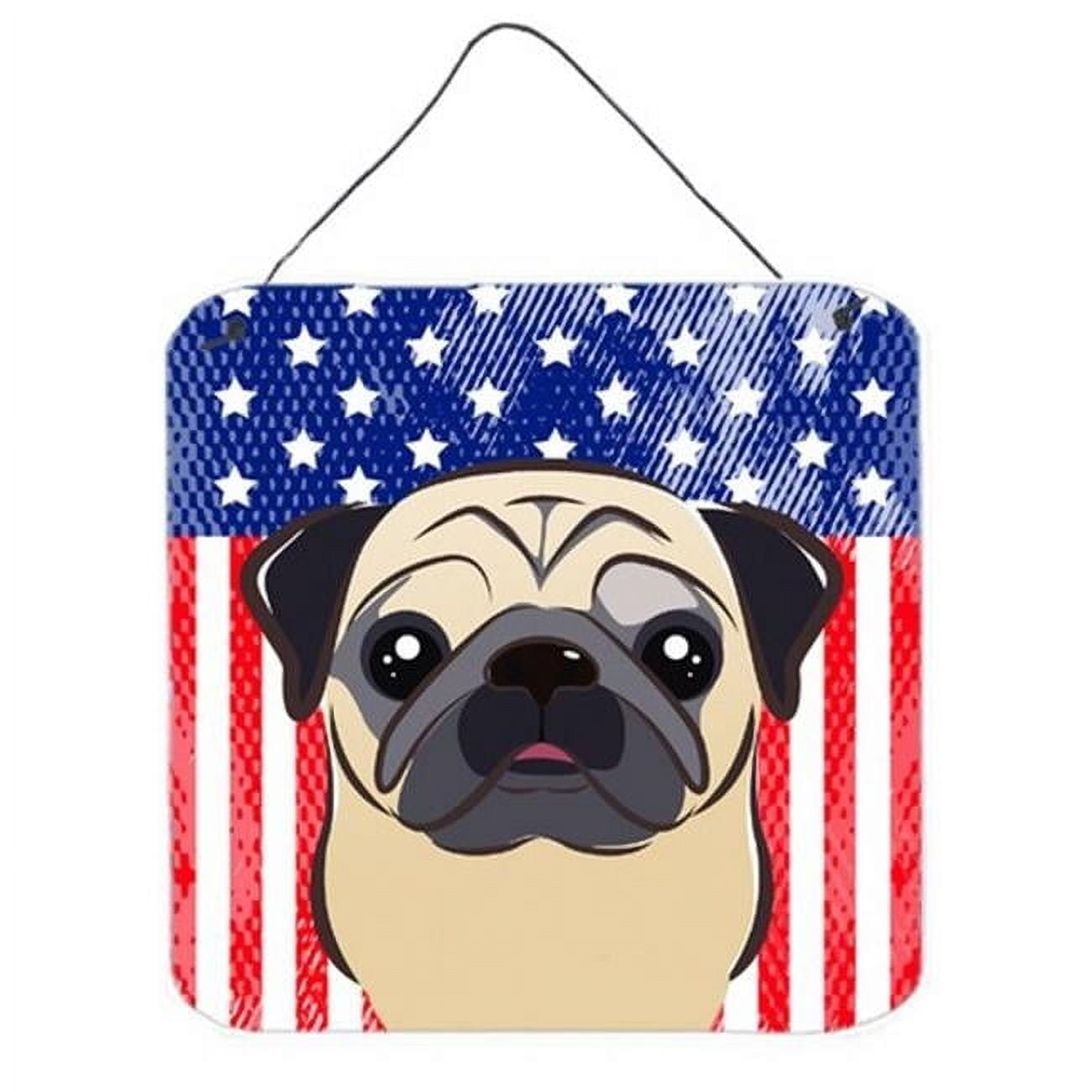 American Flag & Fawn Pug Wall or Door Hanging Prints - Walmart.com