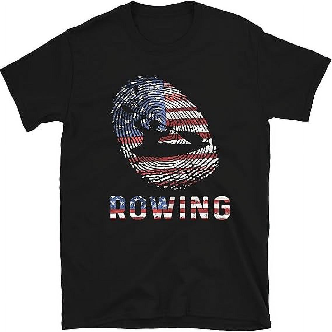 American Flag Finger Print Rowing Boat Lover 4th of July - Walmart.com