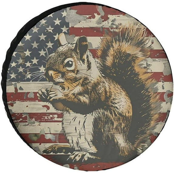 American Flag with Fireworks Spare Tire Cover Independence Day Memorial ...