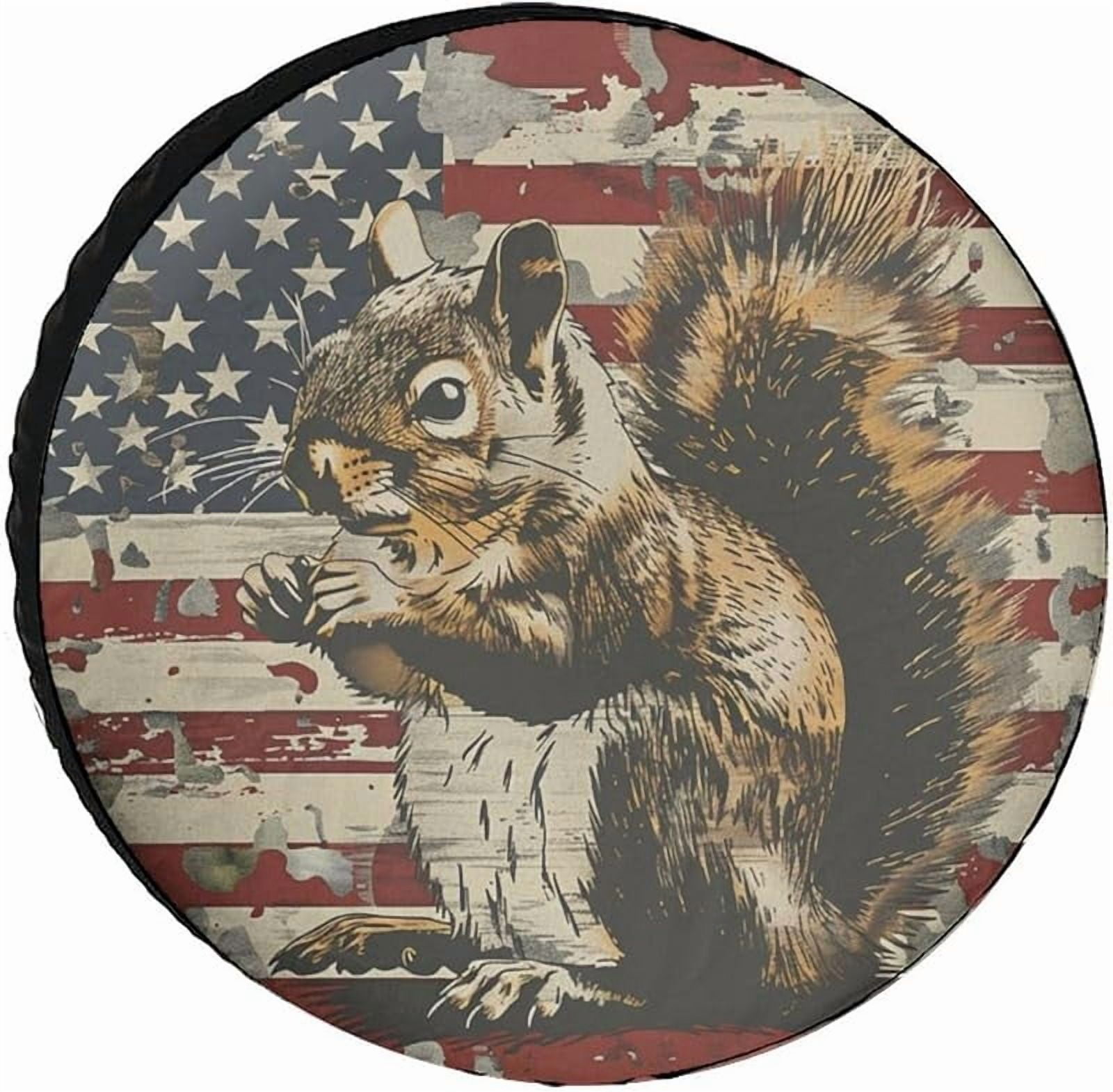 American Flag with Fireworks Spare Tire Cover Independence Day Memorial ...