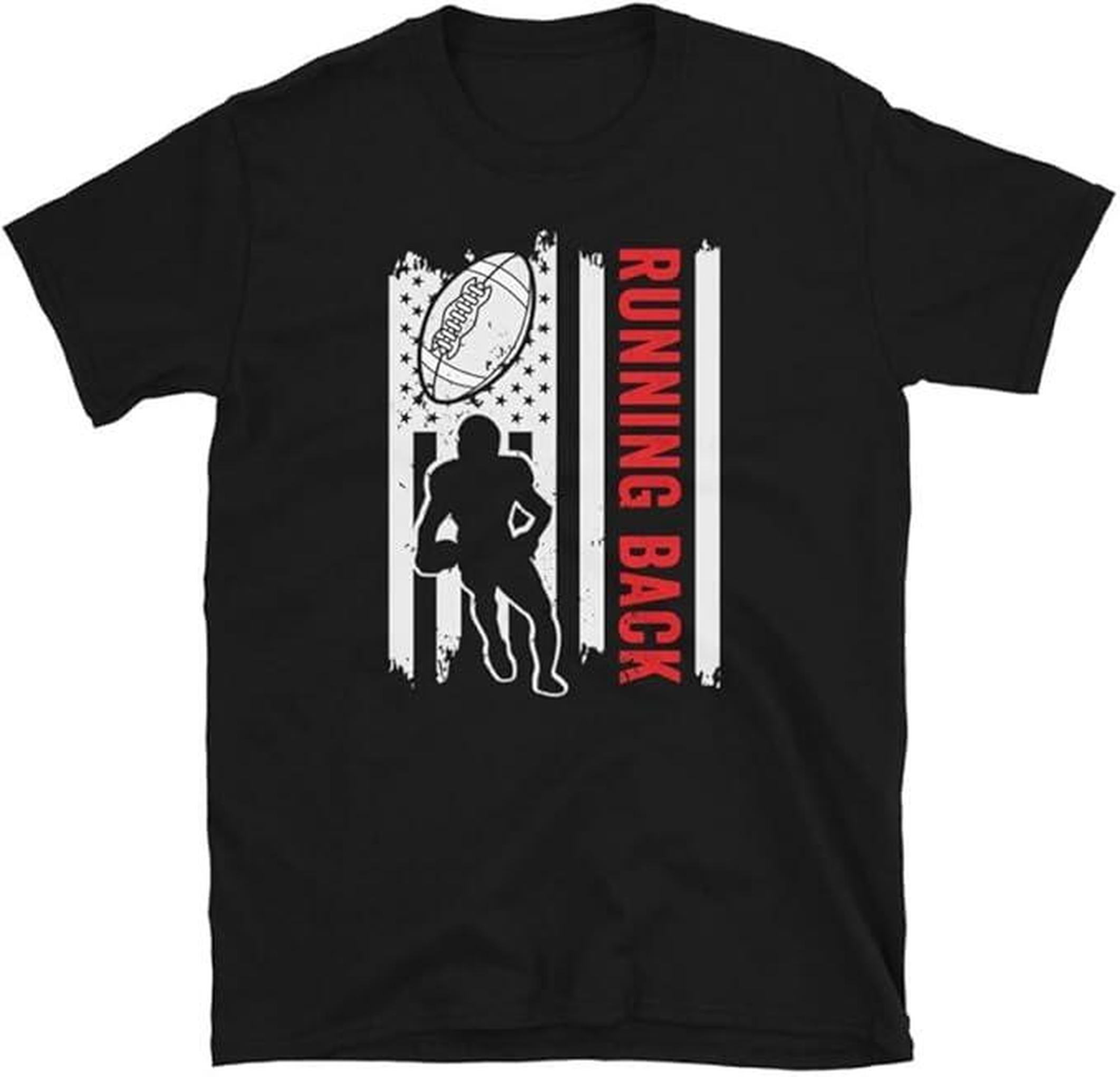 American Flag Football Running Back Shirt, Football Player Tshirt ...