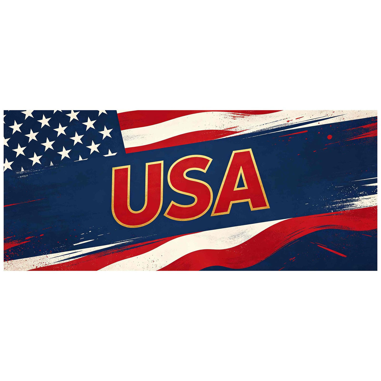American Flag Garage Door Decorative Banner, 4th of July Patriotic ...