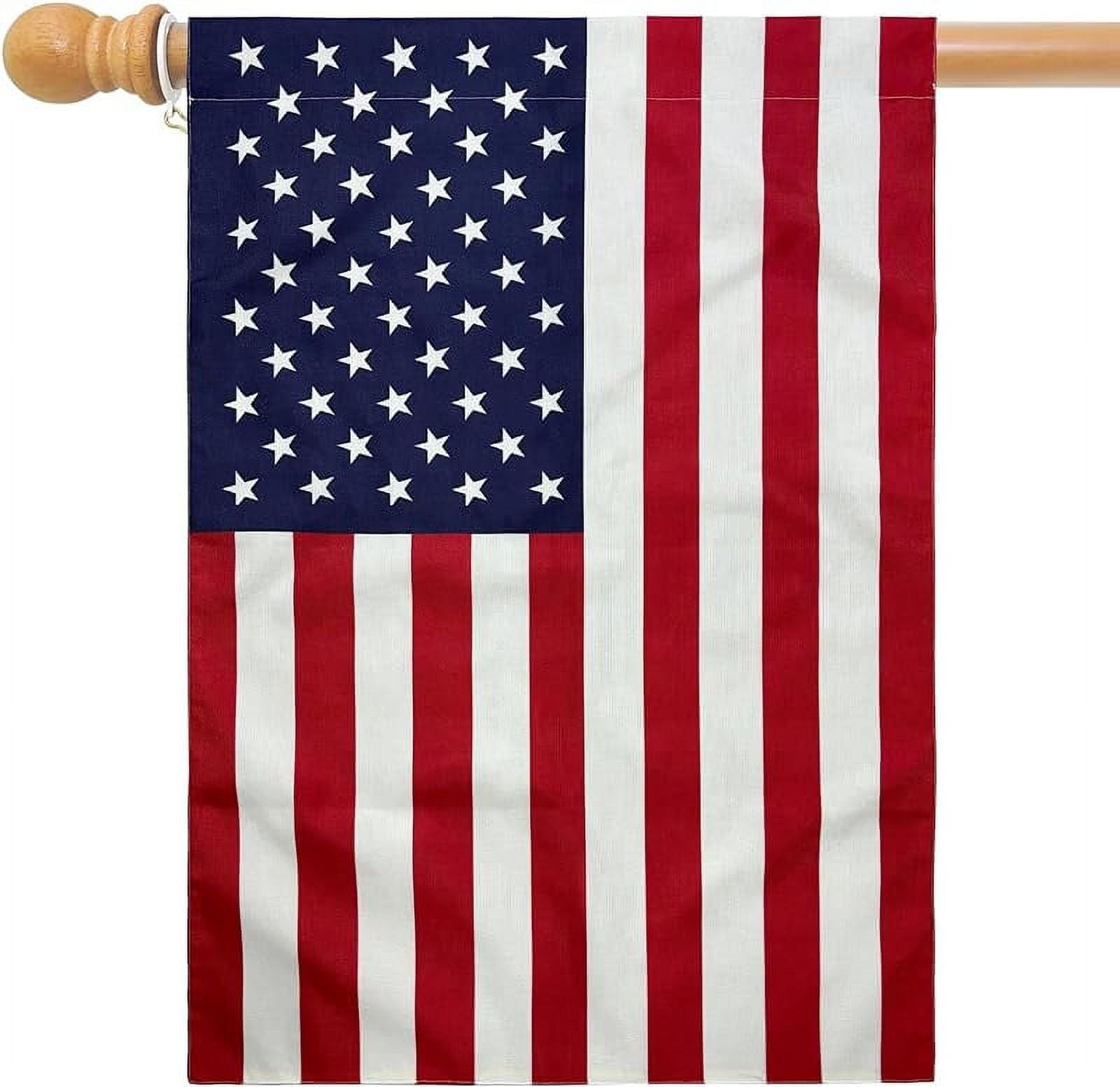 American Flag Garden Flags 28x40 House Flag Double Side for Outside USA ...