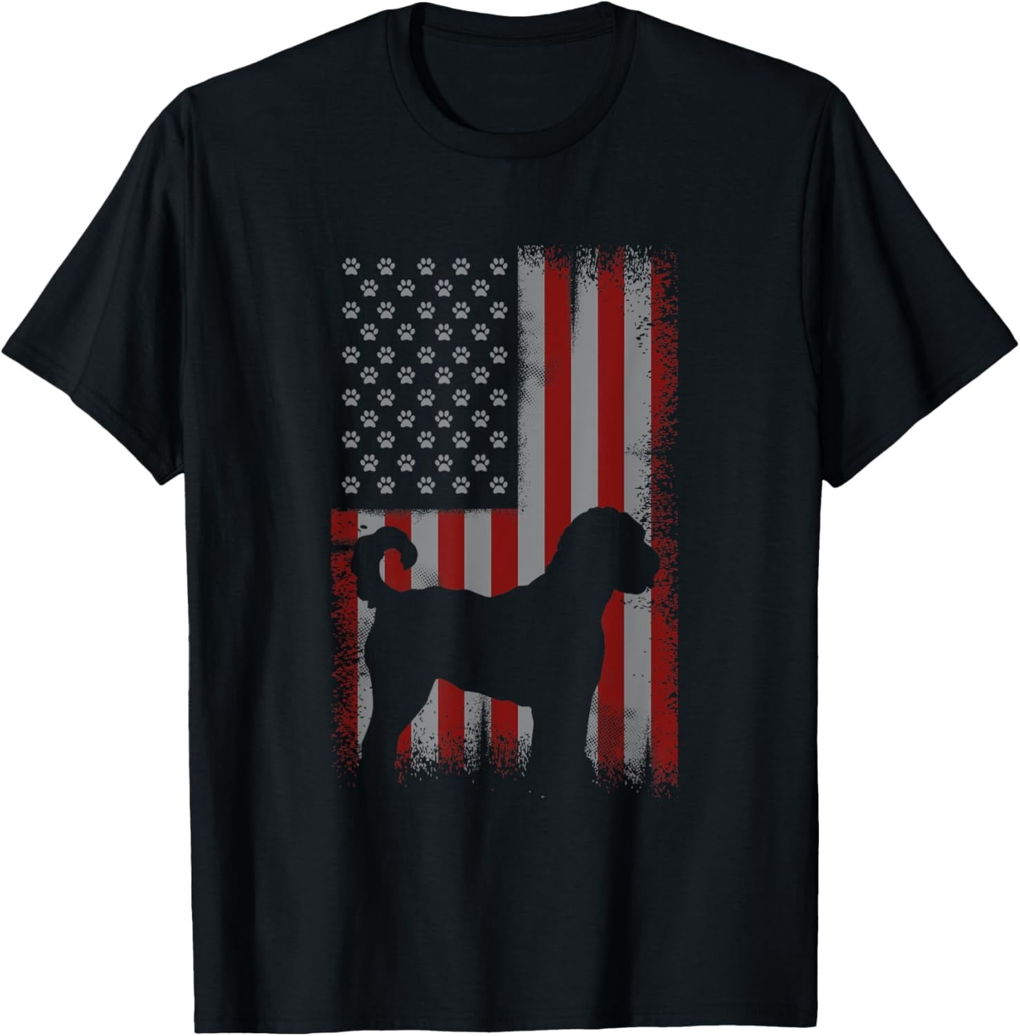 American Flag Golden Doodle Lover T-Shirt - Walmart.com