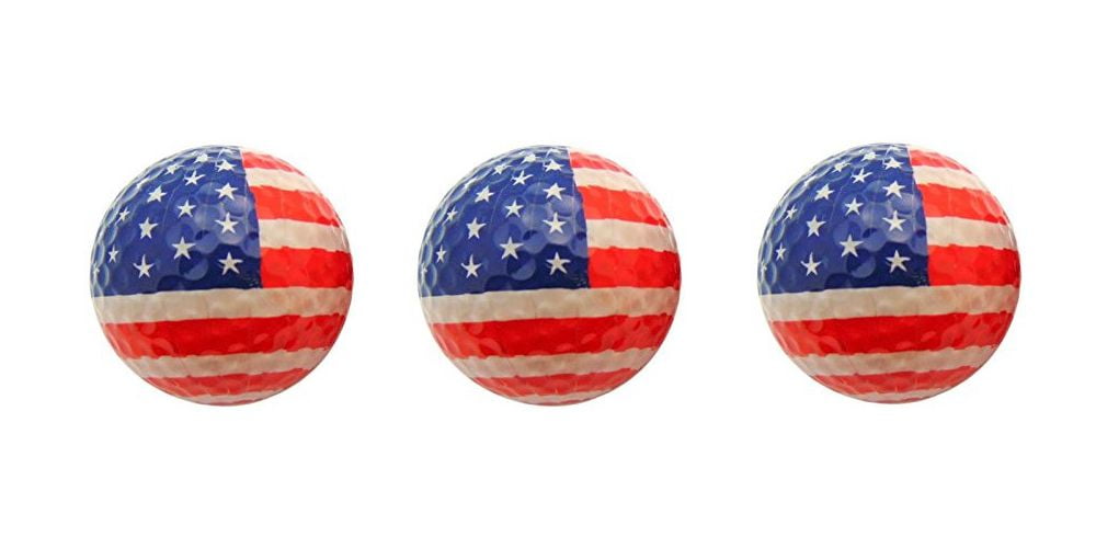 American Flag Golf Ball 3 Pack - Walmart.com