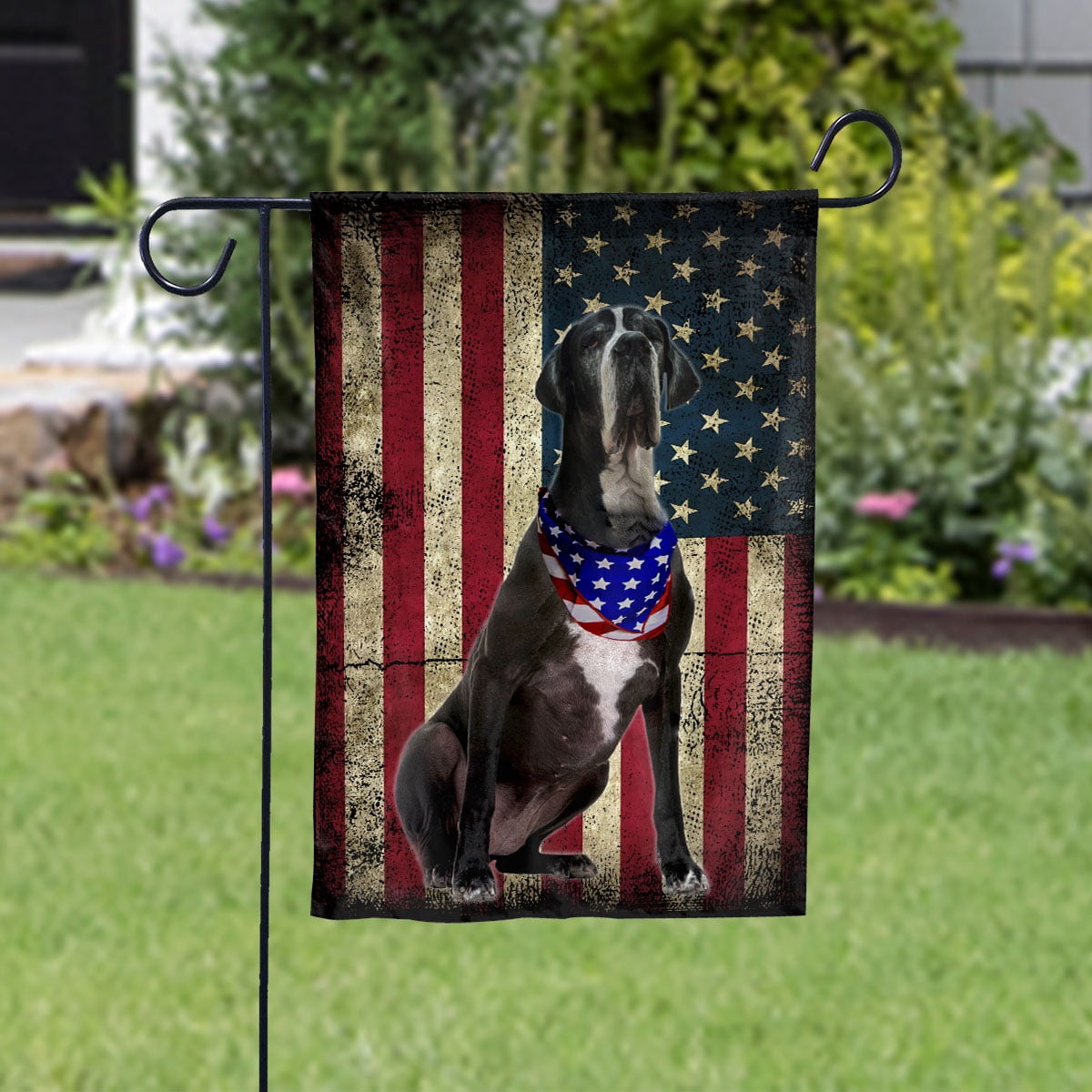 American Flag Great Dane Dog Bandana American Flag 4th of july - Dog ...