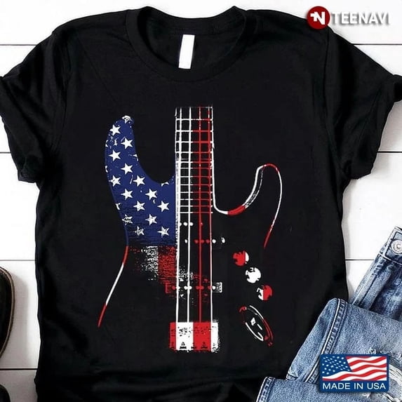 American Flag Guitar Happy Independence Day For 4Th Of July - Walmart.com