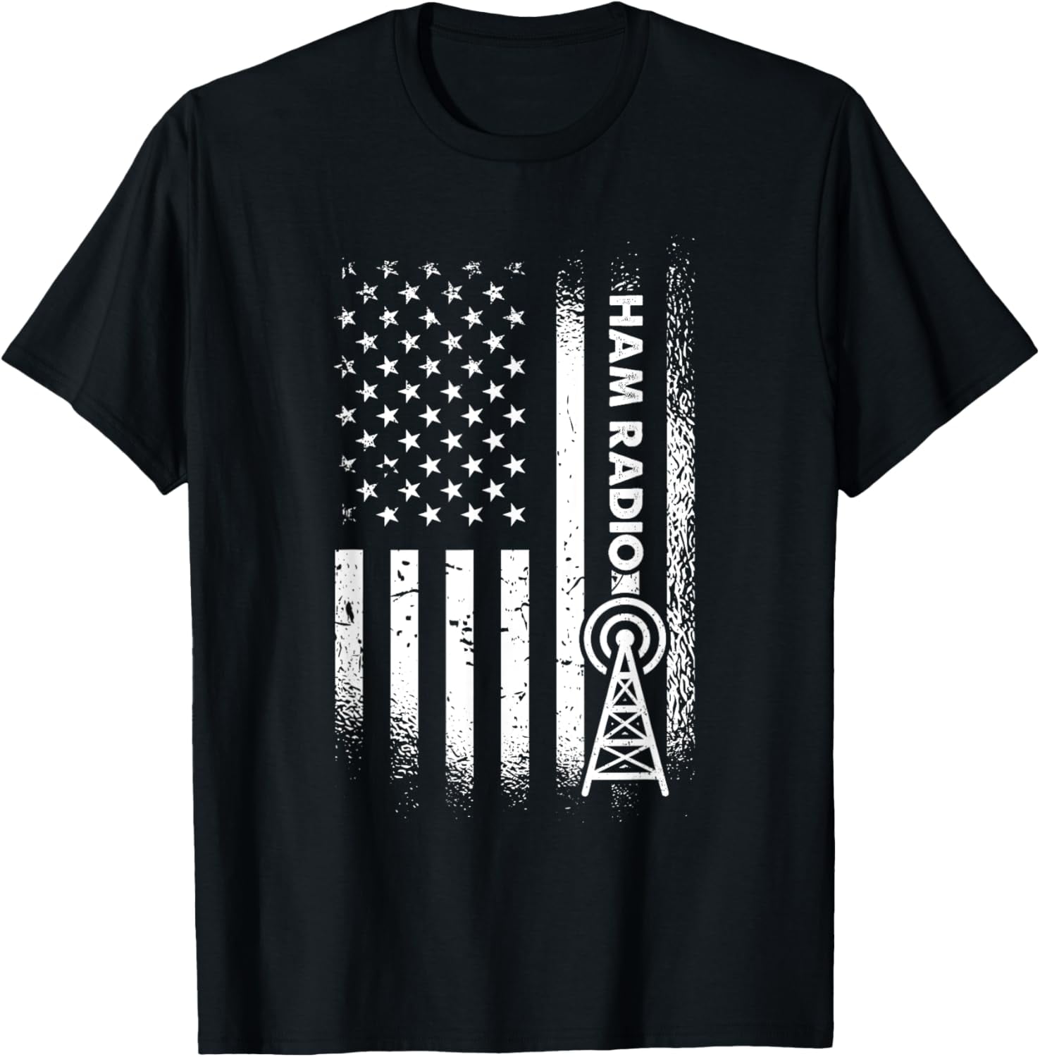 American Flag Ham Radio Operator T-Shirt - Walmart.com