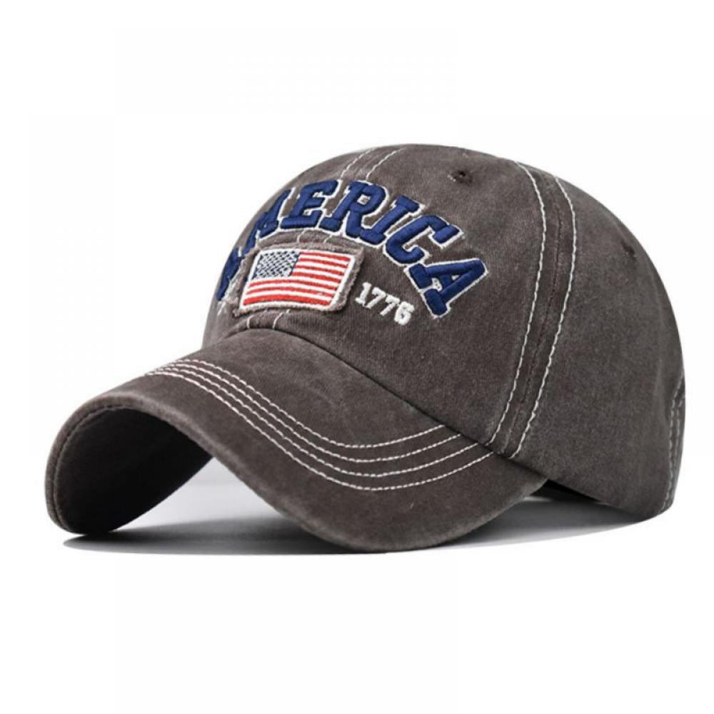 American Flag Hat Men Women Adjustable USA Baseball Cap Low Profile ...