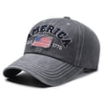 American Flag Hat for Men Women Funny Adjustable Cotton Embroidered ...