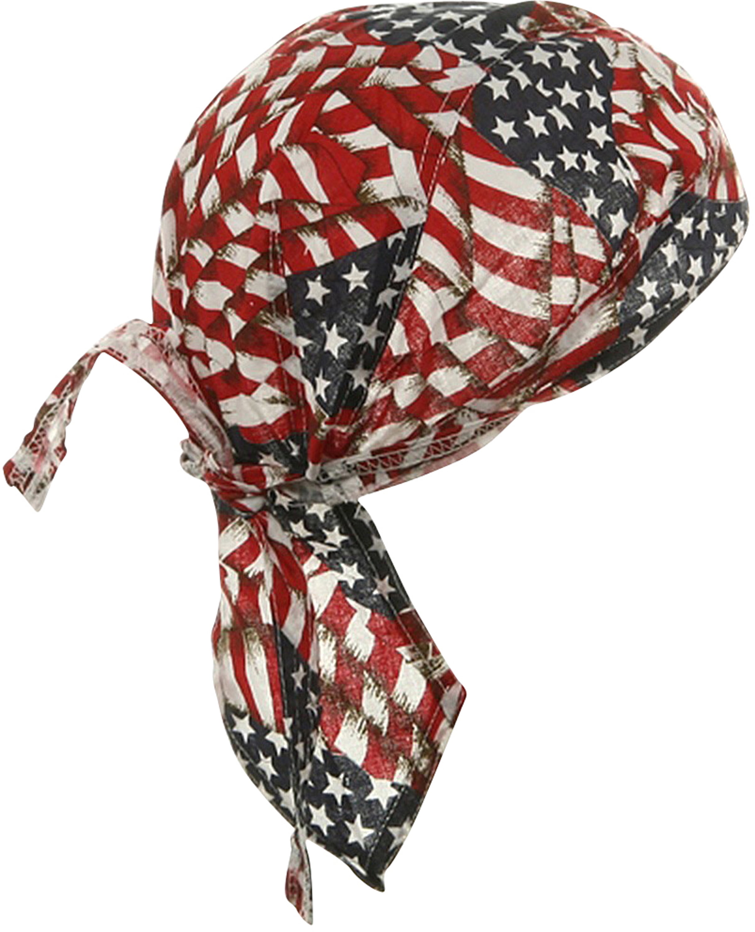 American Flag Headwrap Patriotic Doo Rag Red White and Blue (Patchwork ...