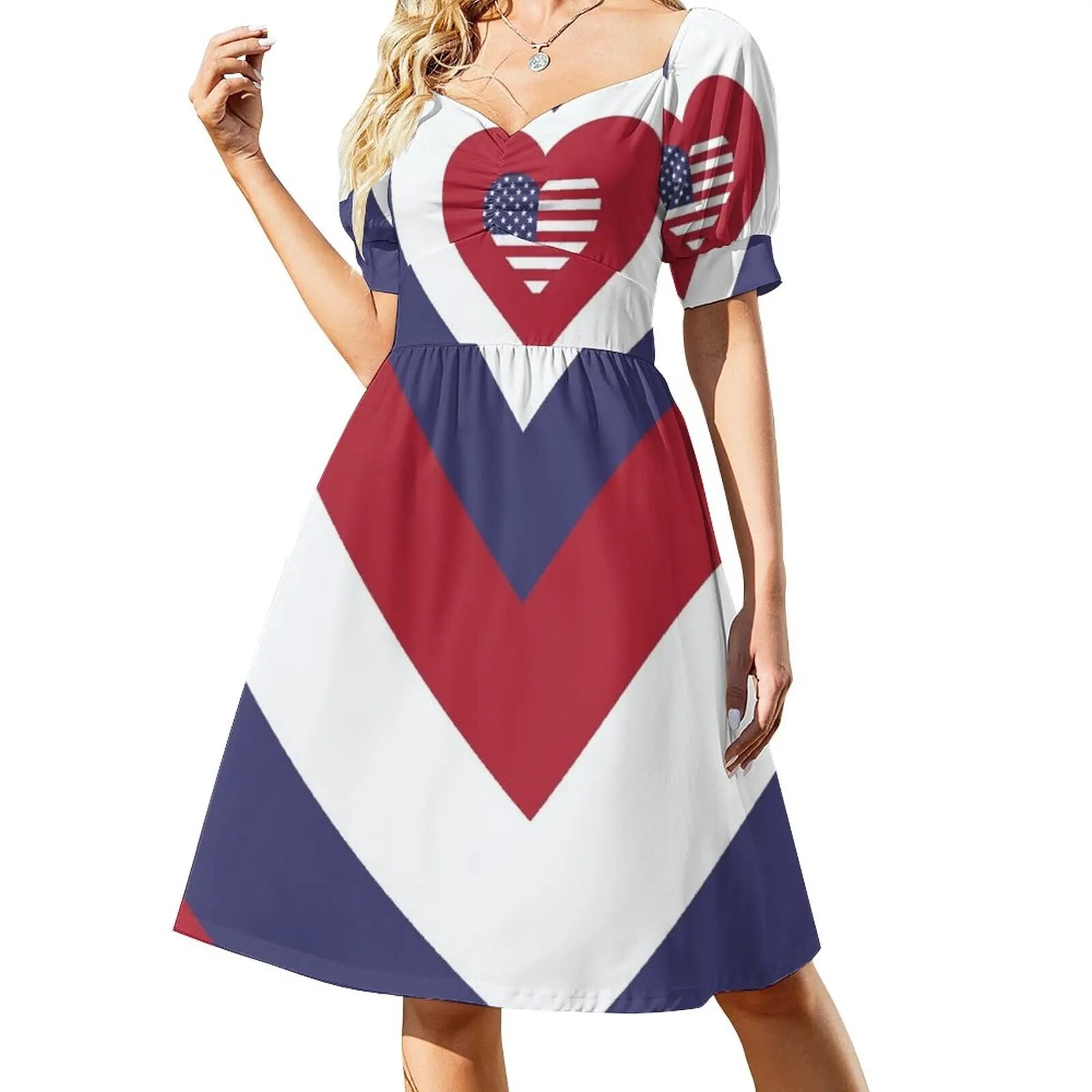 American Flag Heart Dress evening dresses luxury 2024 evening dress ...