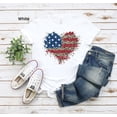American Flag Heart Shirt, American Flag Shirt, Patriotic USA Tee, 4th ...