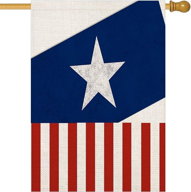 American Flag House Flag Patriotic July 4th USA Stars Stripes Flags ...