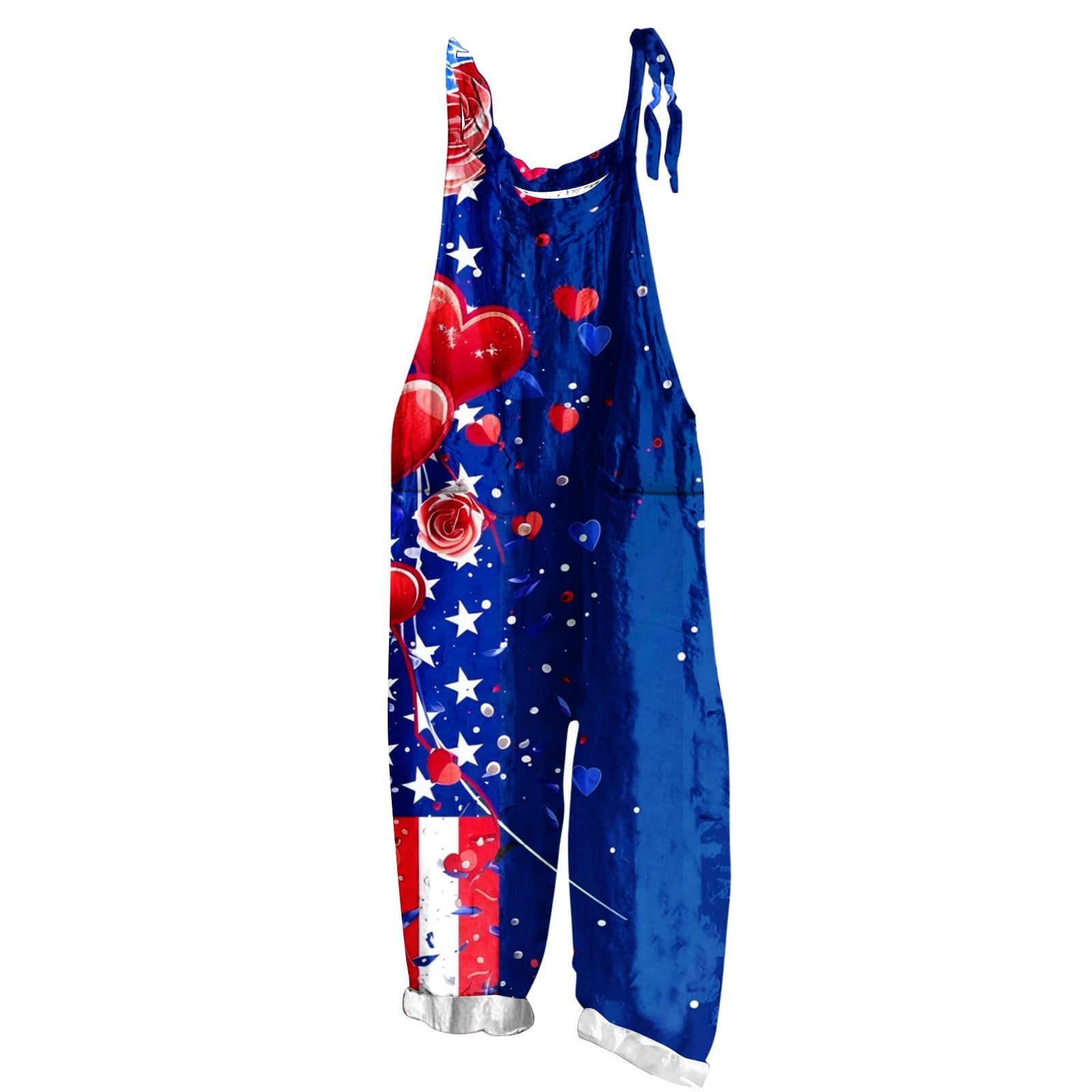 American Flag Jumpsuit for Women 4Th of July Patriotic Romper ...