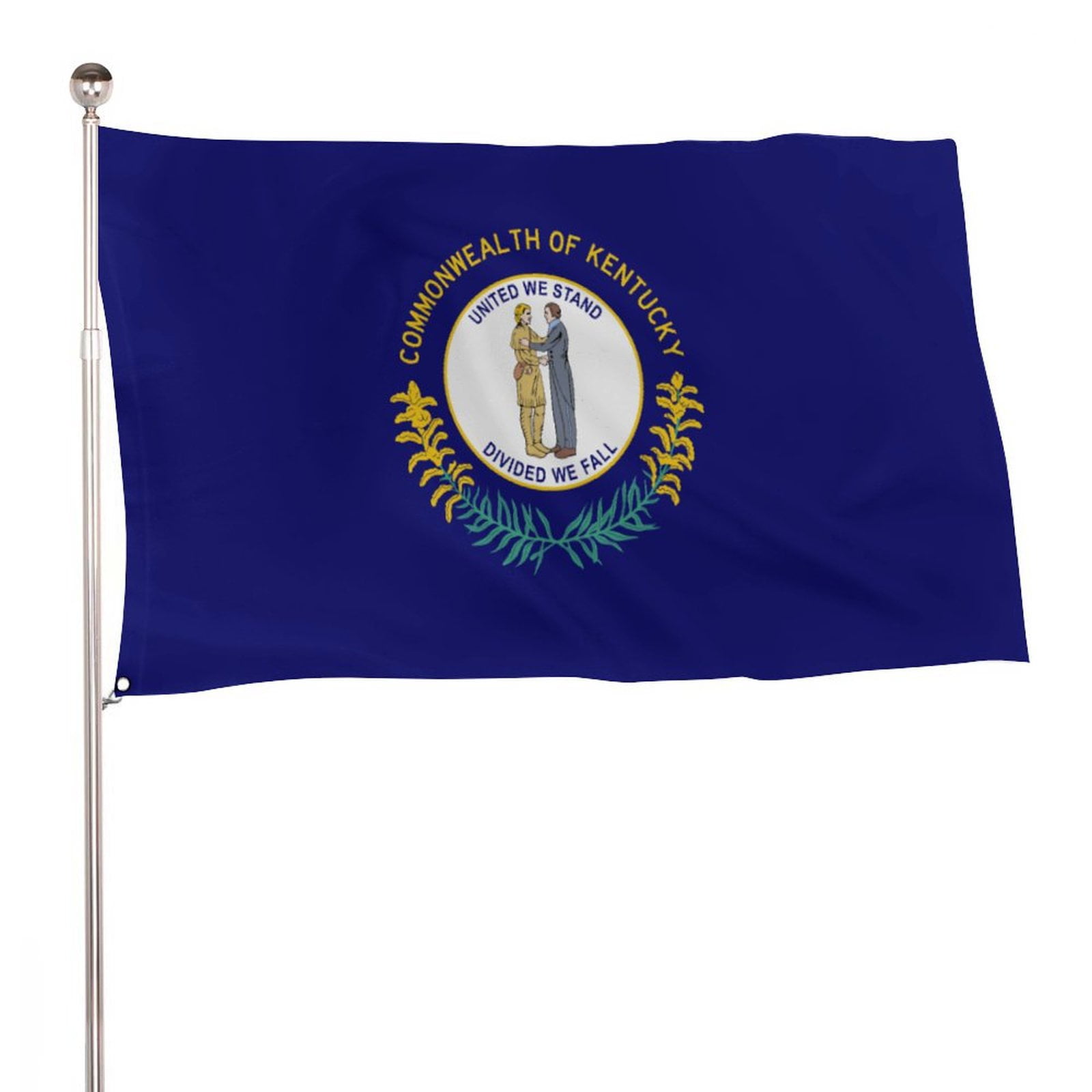 American Flag, Kentucky Flag, Heavy Duty Polyester Falgs, Single Sided ...