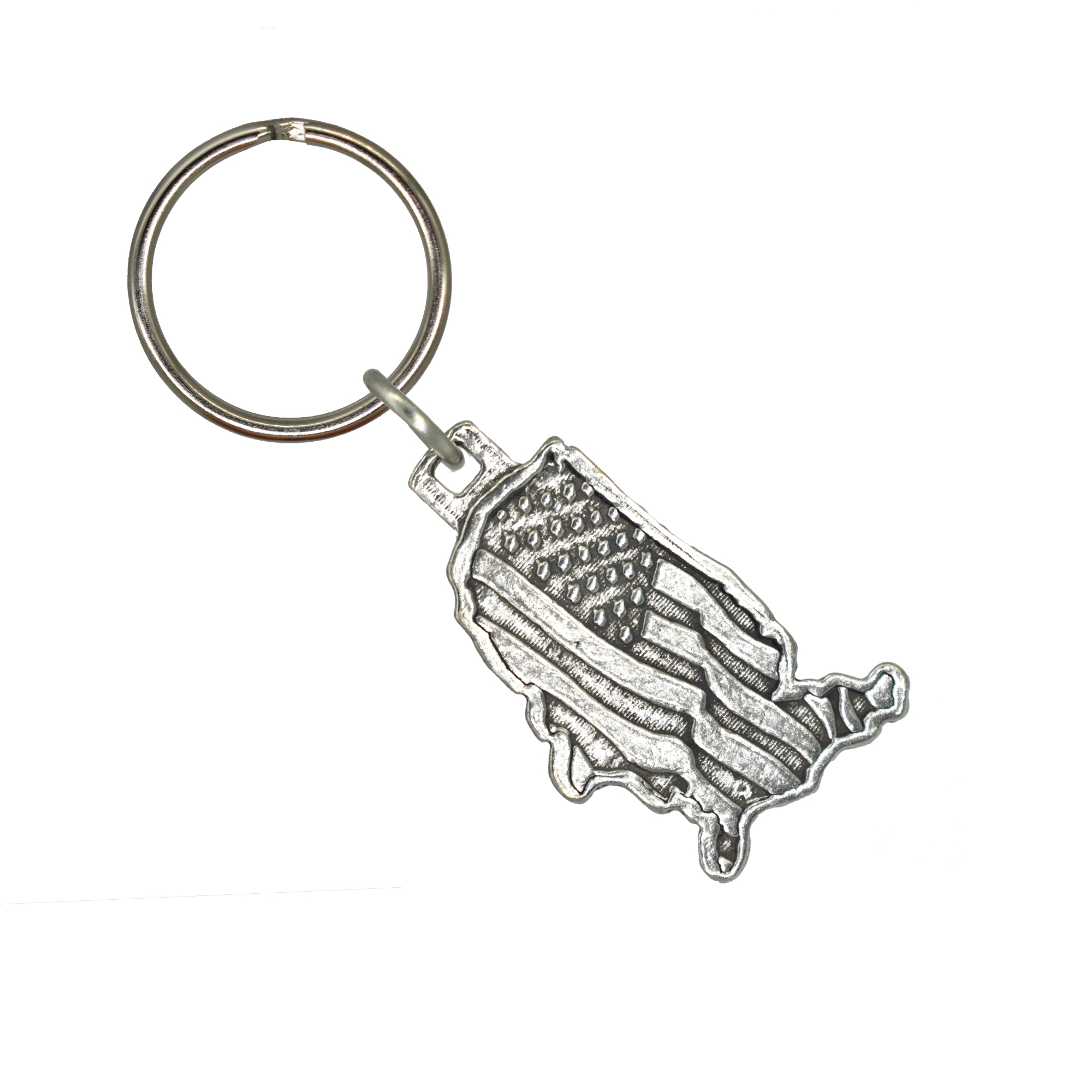 American Flag Keychain, Patriotic, USA, Key Fob, Key Ring, Keys, Zipper ...