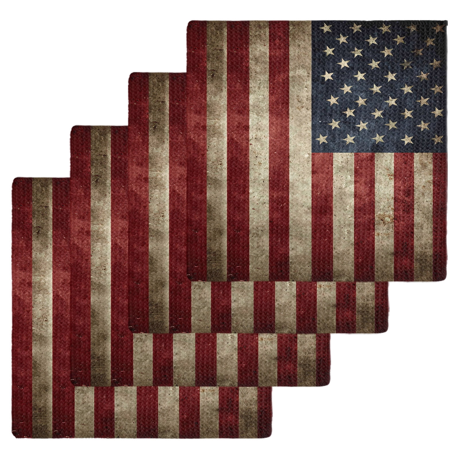 American Flag Kitchen Dish Towels for Drying Dishes Set of 4, Retro ...