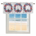 American Flag Kitchen Valances for Windows 42x12 Inch Kitchen Curtains ...