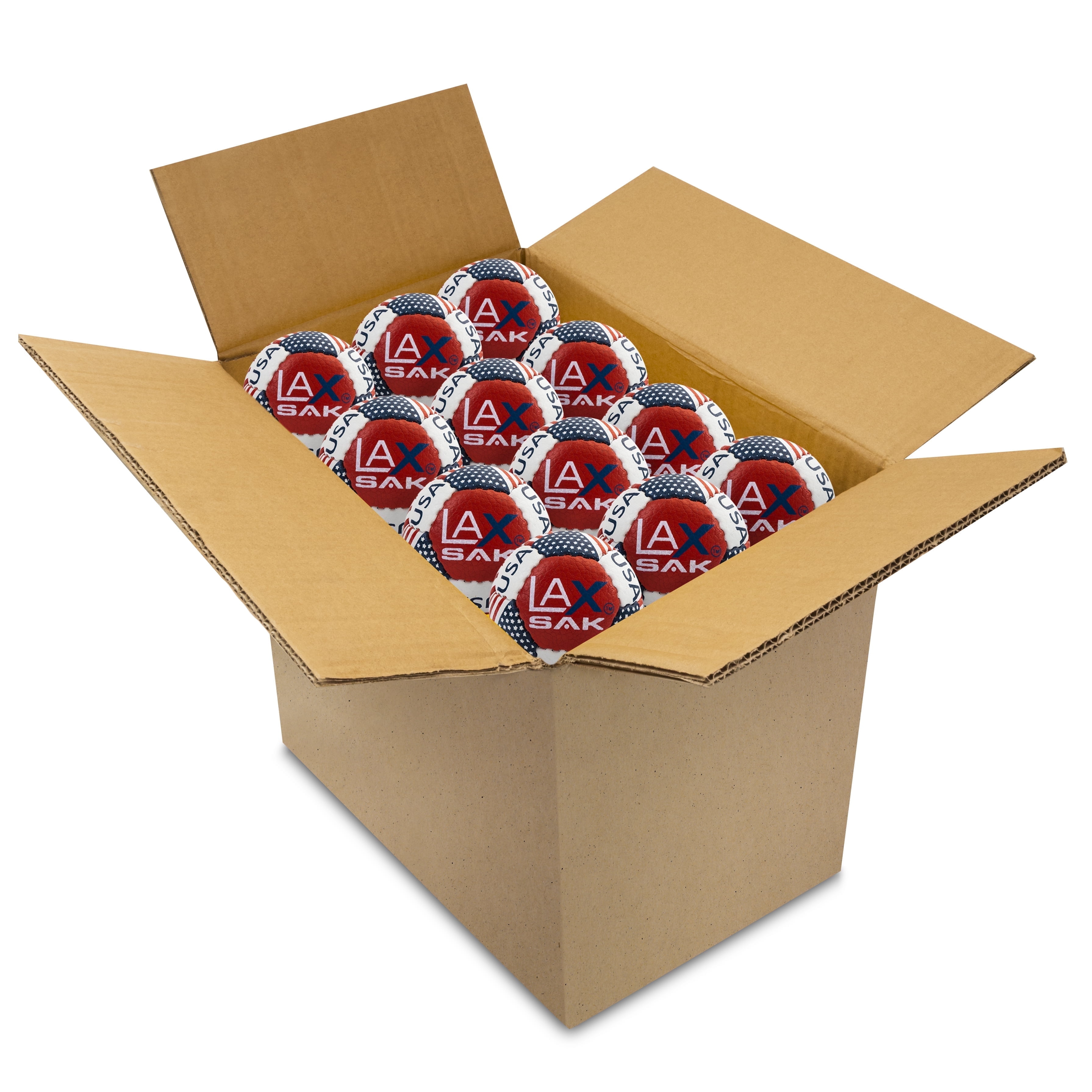American Flag Lacrosse Sak Balls, Half Case (60) - Walmart.com