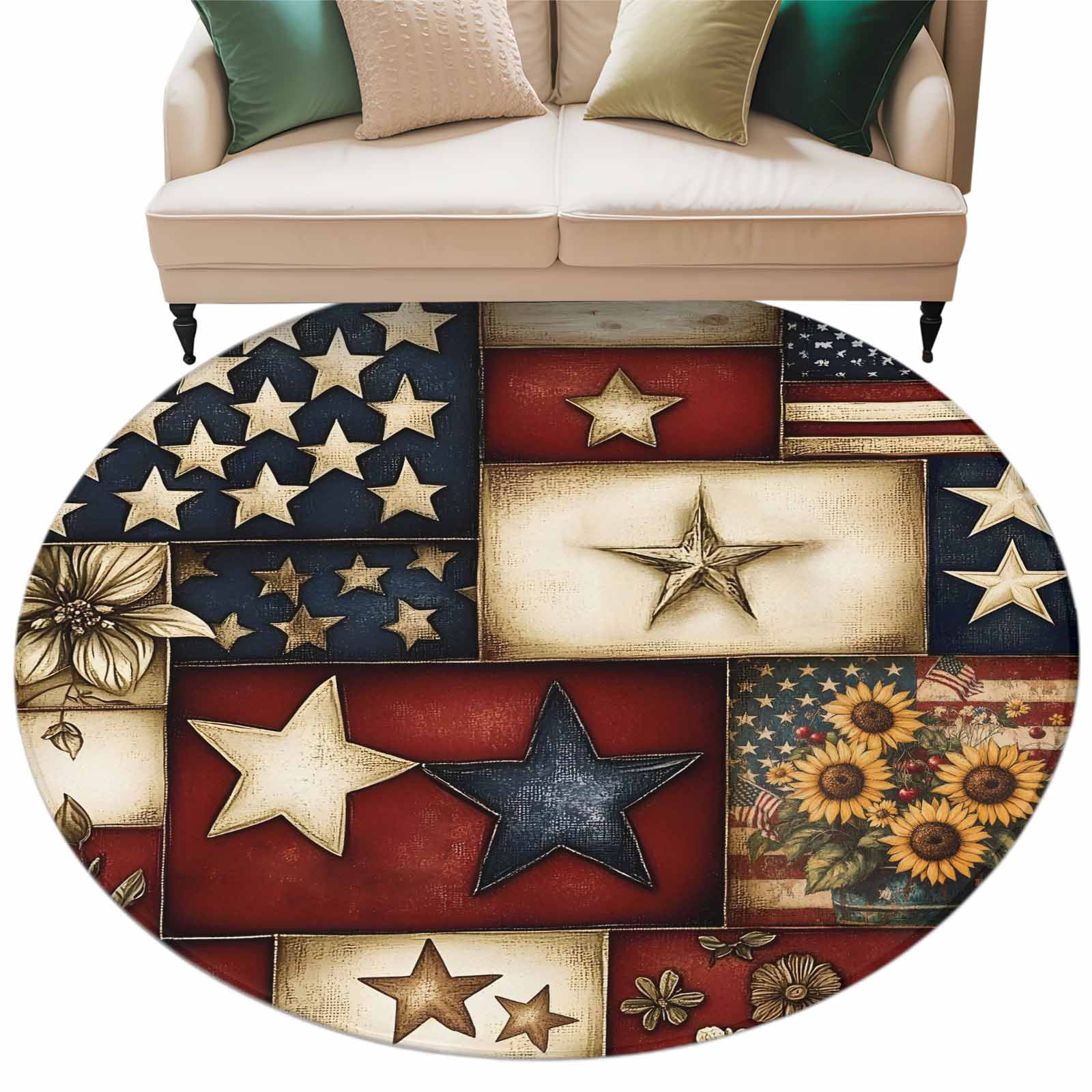 American Flag Large Area Rugs for Bedroom Living Room, Soft Non Slip ...